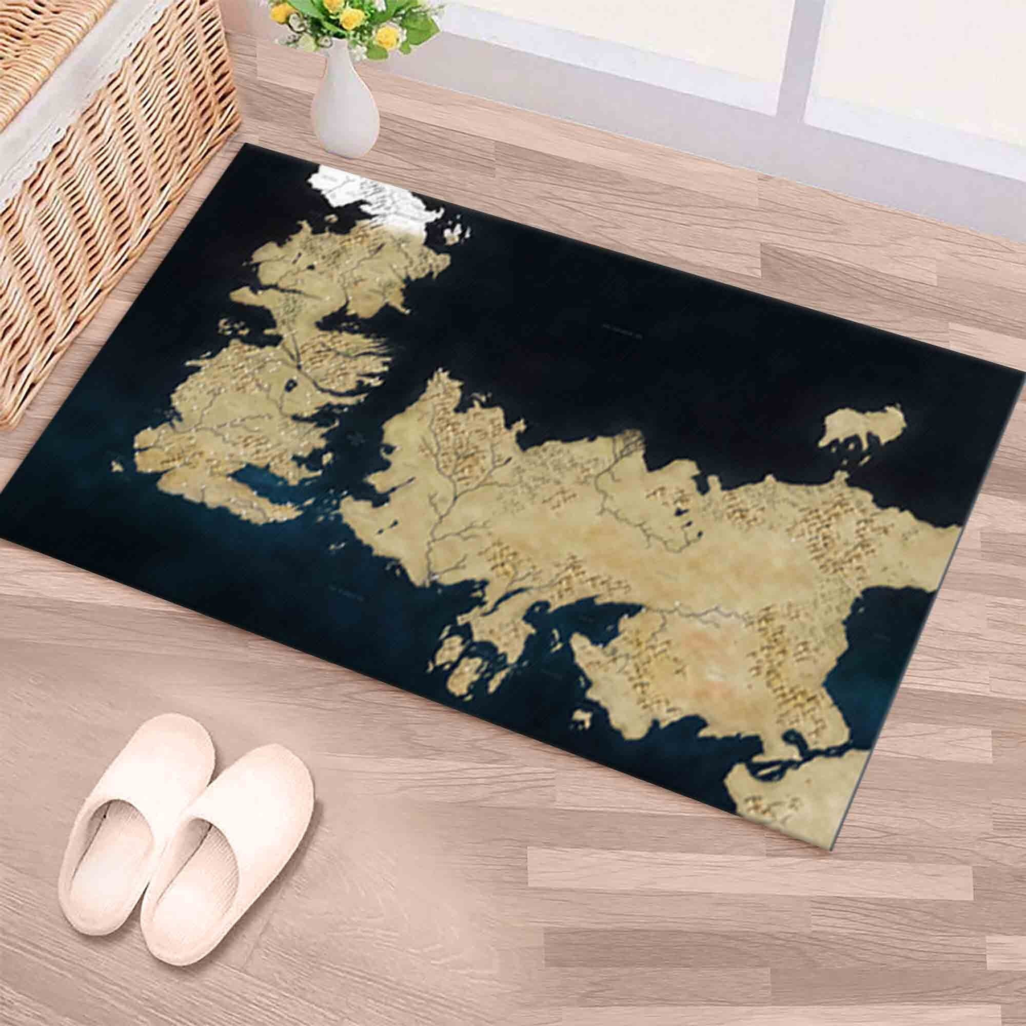 Popular Rugs, Map Rug, Housewarming Gift Rug, Best Movie Map Rugs, Non ...