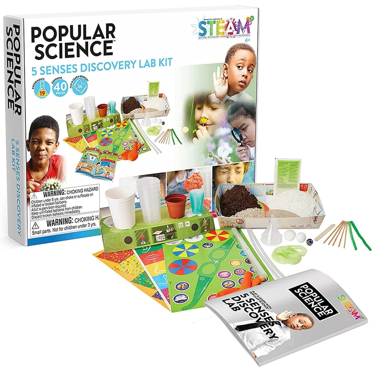 Popular Science 5 Senses Discovery Lab Kit Educational Kids Interactive ...