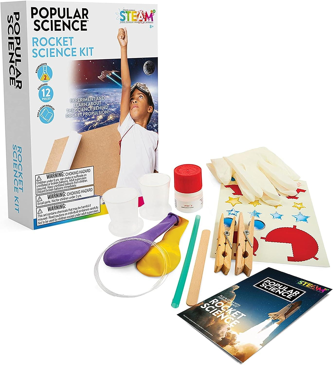 Popular Science Rocket Kit - STEM Discovery Set For Kids, Screen-Free ...