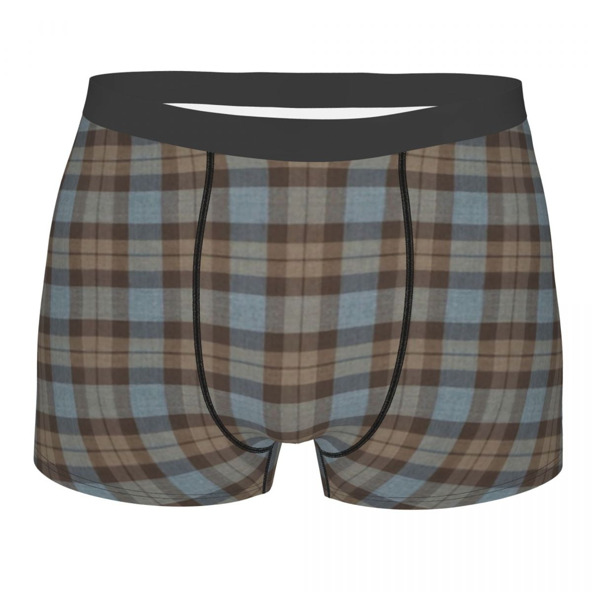 Popular Tartan Plaid Boxer Shorts For Men 3D Printed Male Geometric ...