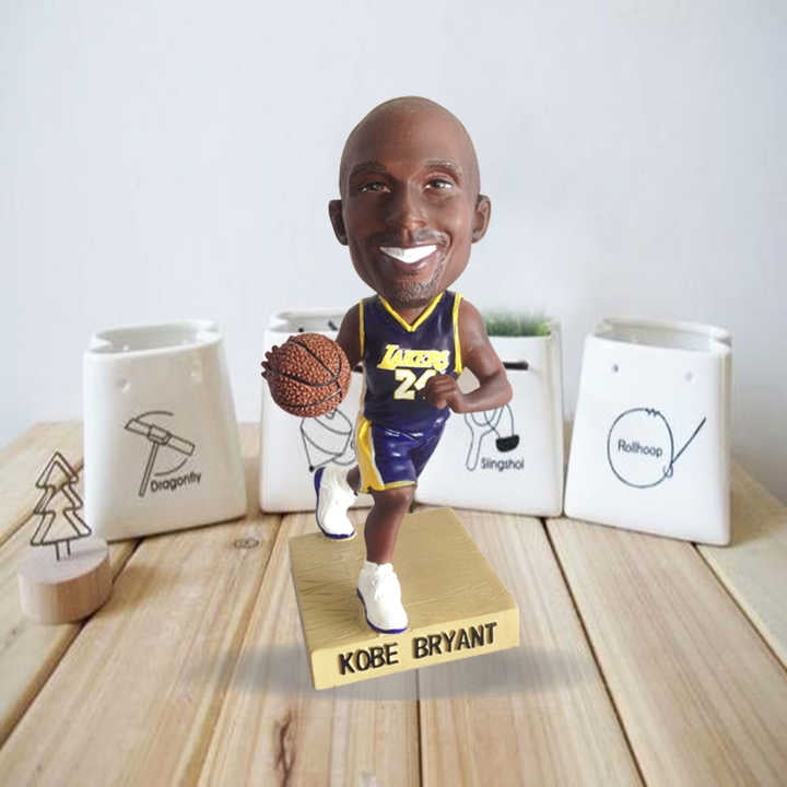 HG Bobble Head Photo Frame Basketball Player Figurines Resin, Teen ...