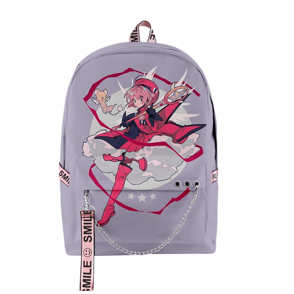 Popular cartoon Cardcaptor Sakura backpack, unisex, 3D printed, Oxford ...
