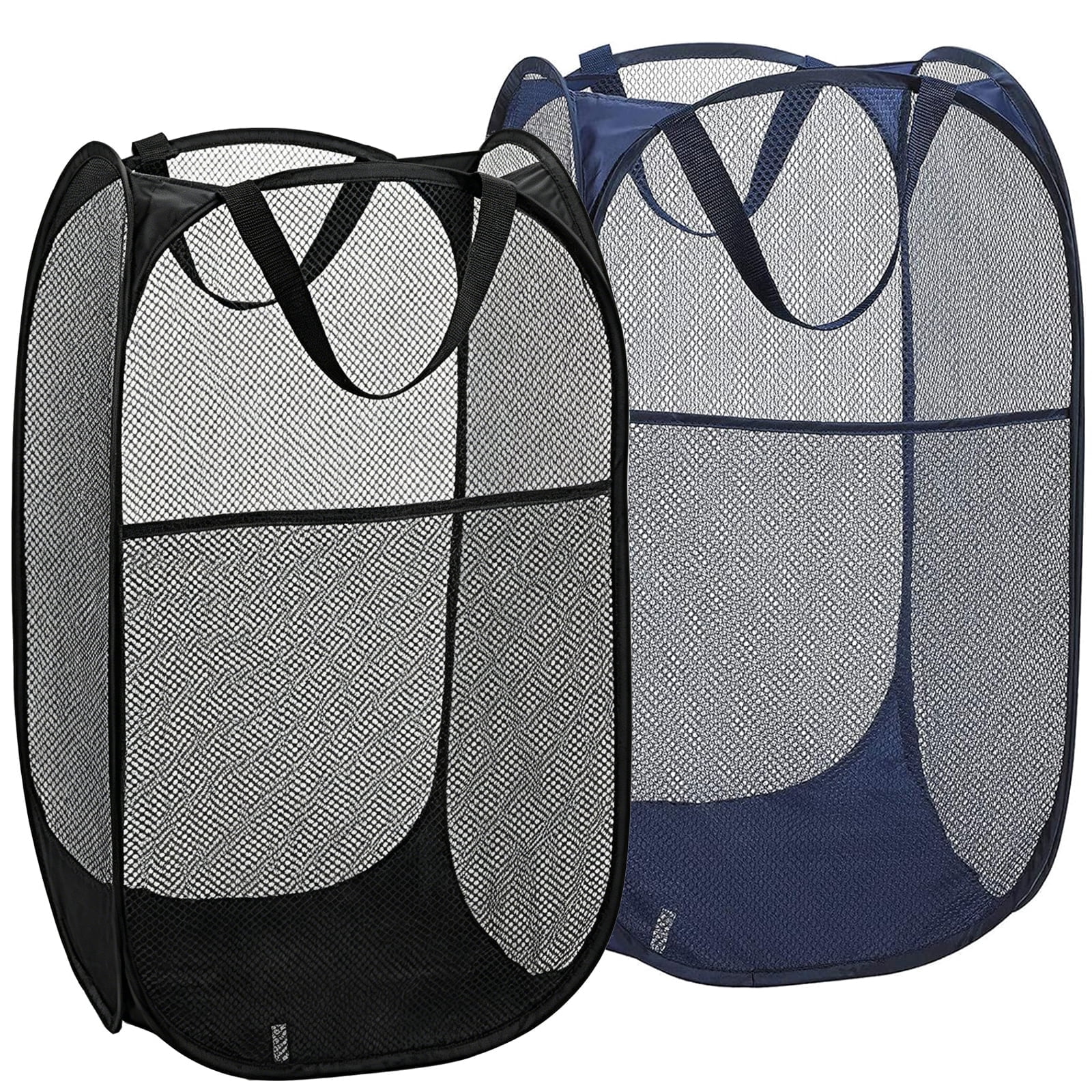 Popup Mesh Laundry Basket, Collapsible and Portable Clothes Washing ...