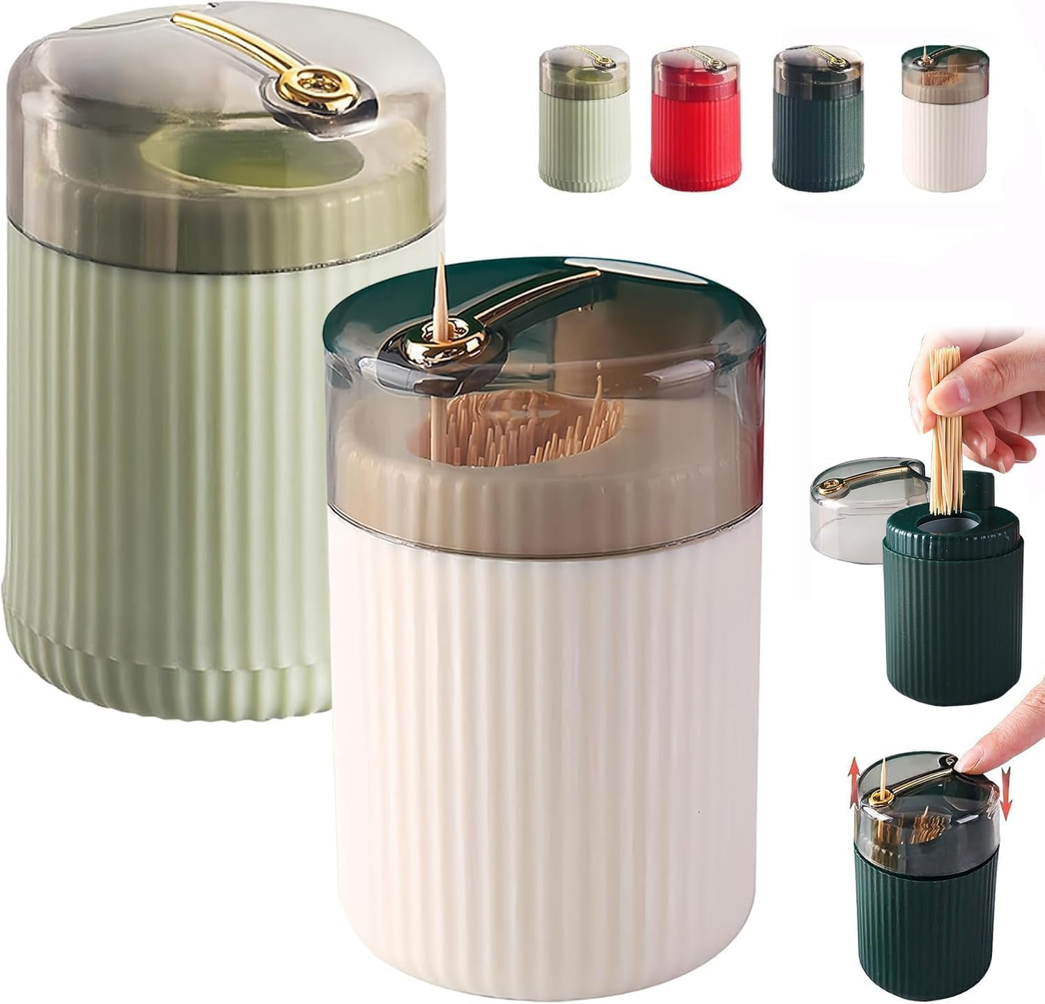 Popup Toothpick Dispenser, Pop-Up Automatic Toothpick Dispenser ...