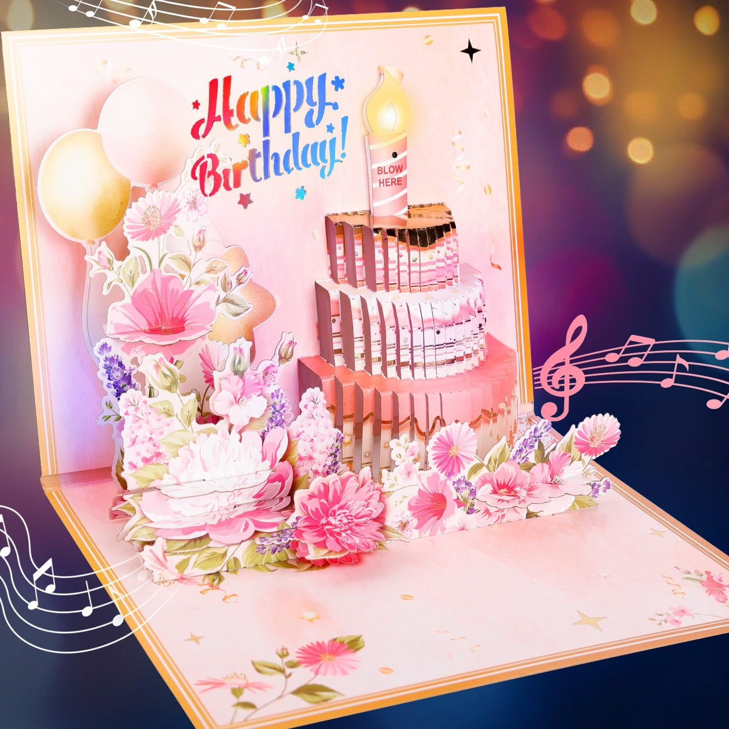Popupalooza 3D Popup Happy Birthday Card SMR| Musical Up Greeting Cards ...