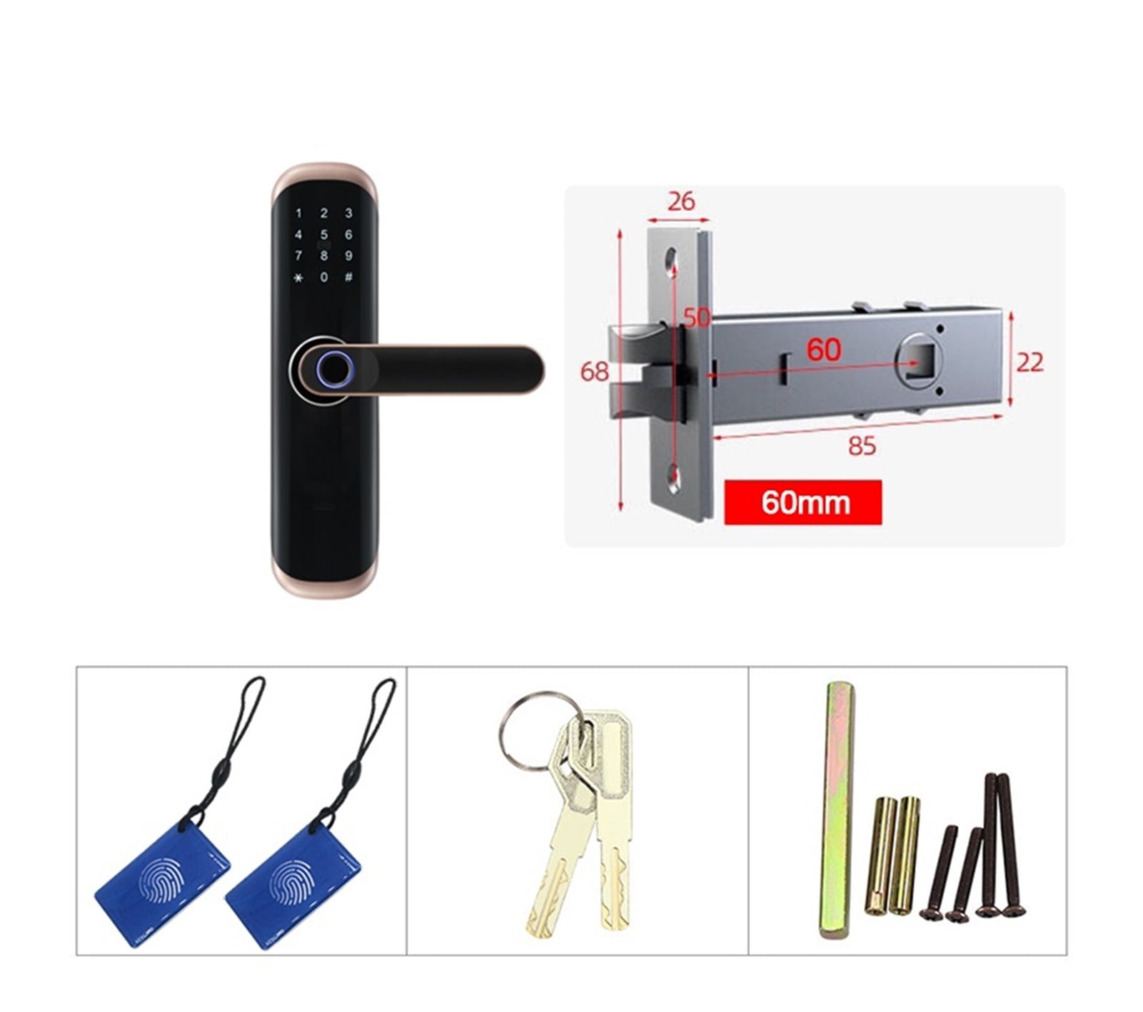 Popuplar Hotel Room IC Chip Swipe Card Electric Apartment Door Passcode ...