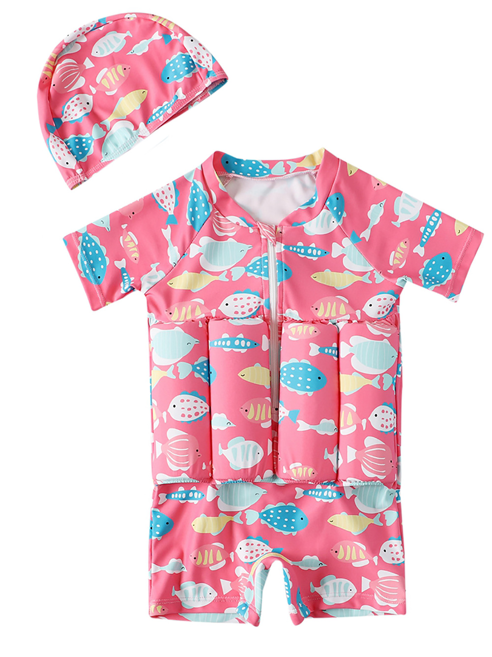 Popvcly 0-6T Toddler Baby Float Swimsuit Buoyancy Sticks for Girls One ...