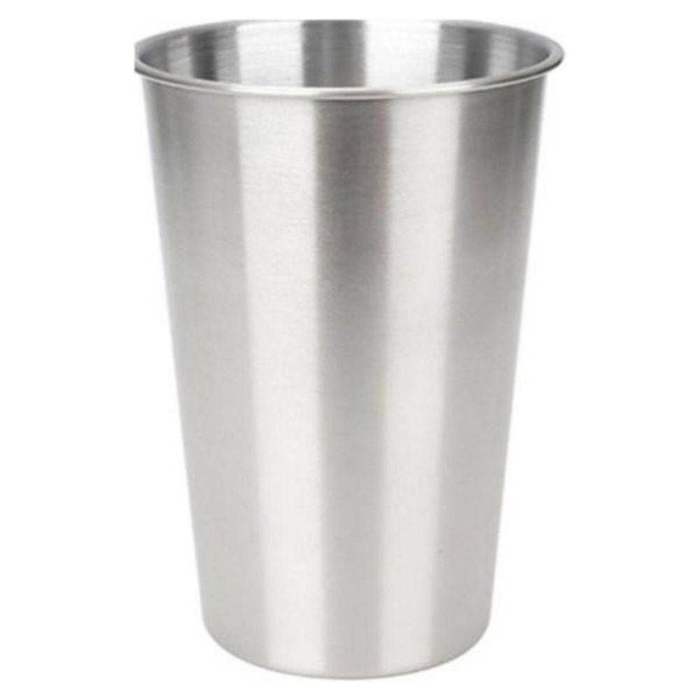 Popvcly 16 Ounce Stainless Steel Pint Cups Shatterproof Cup Tumblers ...