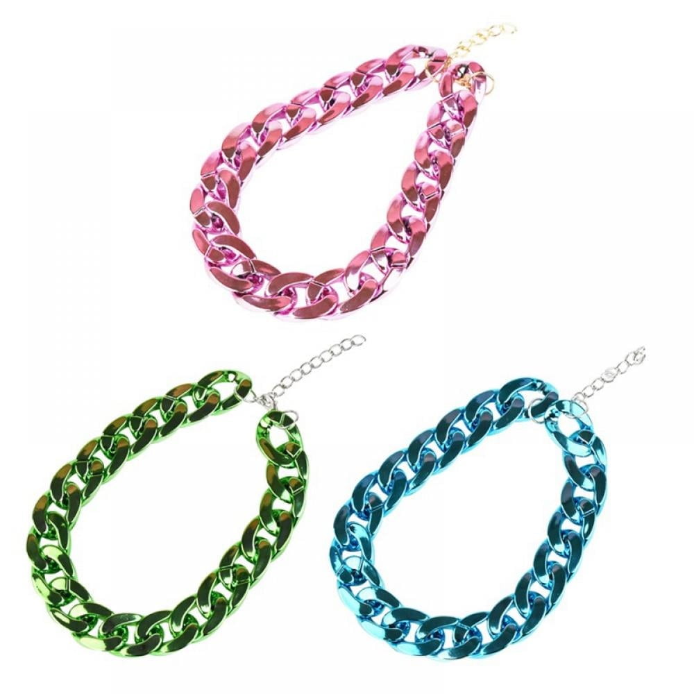 Popvcly 3 Pack French Bulldog Chain Collar Heavy Duty P Chain Choke ...