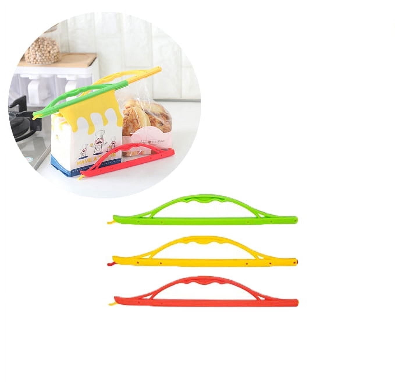 Popvcly 3Pcs Bag Clips for Bags Plastic Bag Sealer with Handle, Bag ...