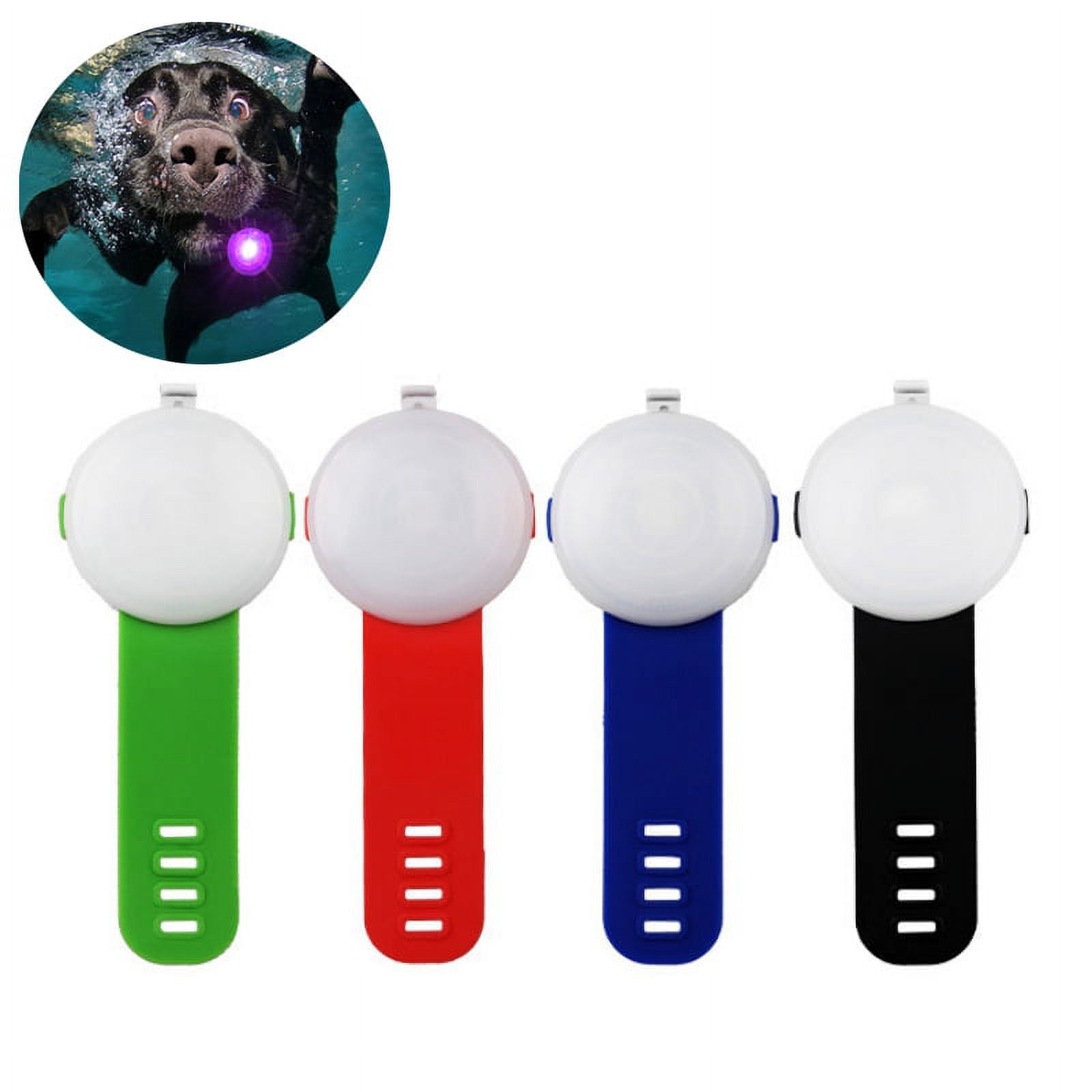 Popvcly 4 Pack Rechargeable Dog Light, Dog Collar Light, Waterproof LED ...