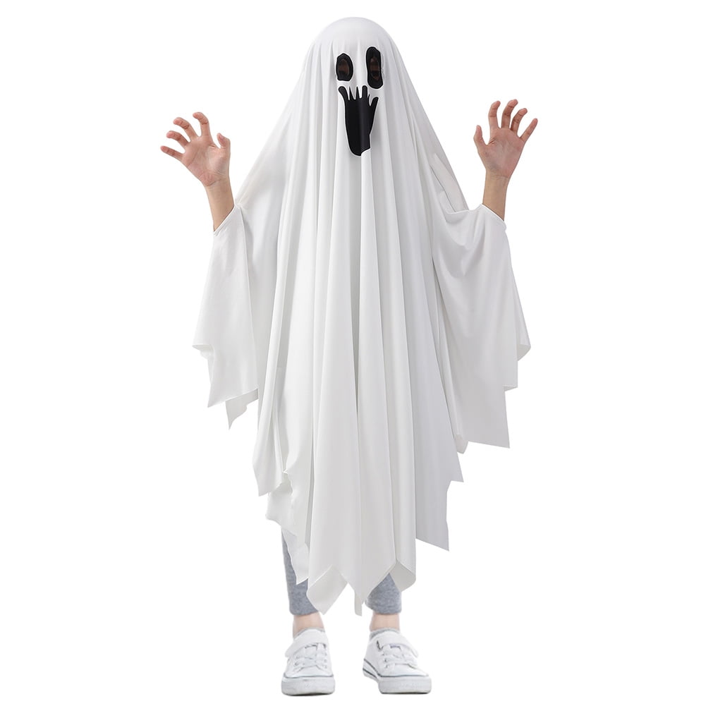 Popvcly Halloween Kids Ghost Cloak Costume Baby Spooky Cape Halloween ...