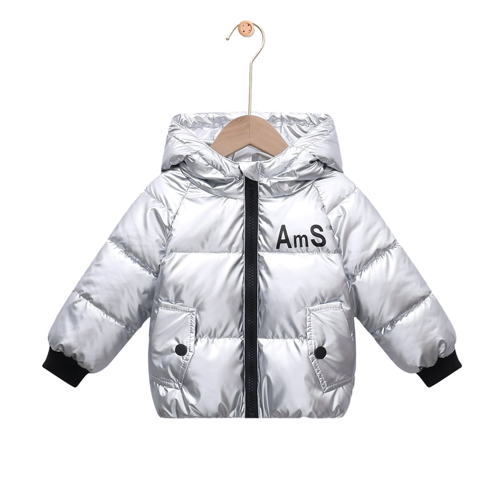 Popvcly Kids Boy Girl Outwear Coat Winter Warm Hooded Puffer ...