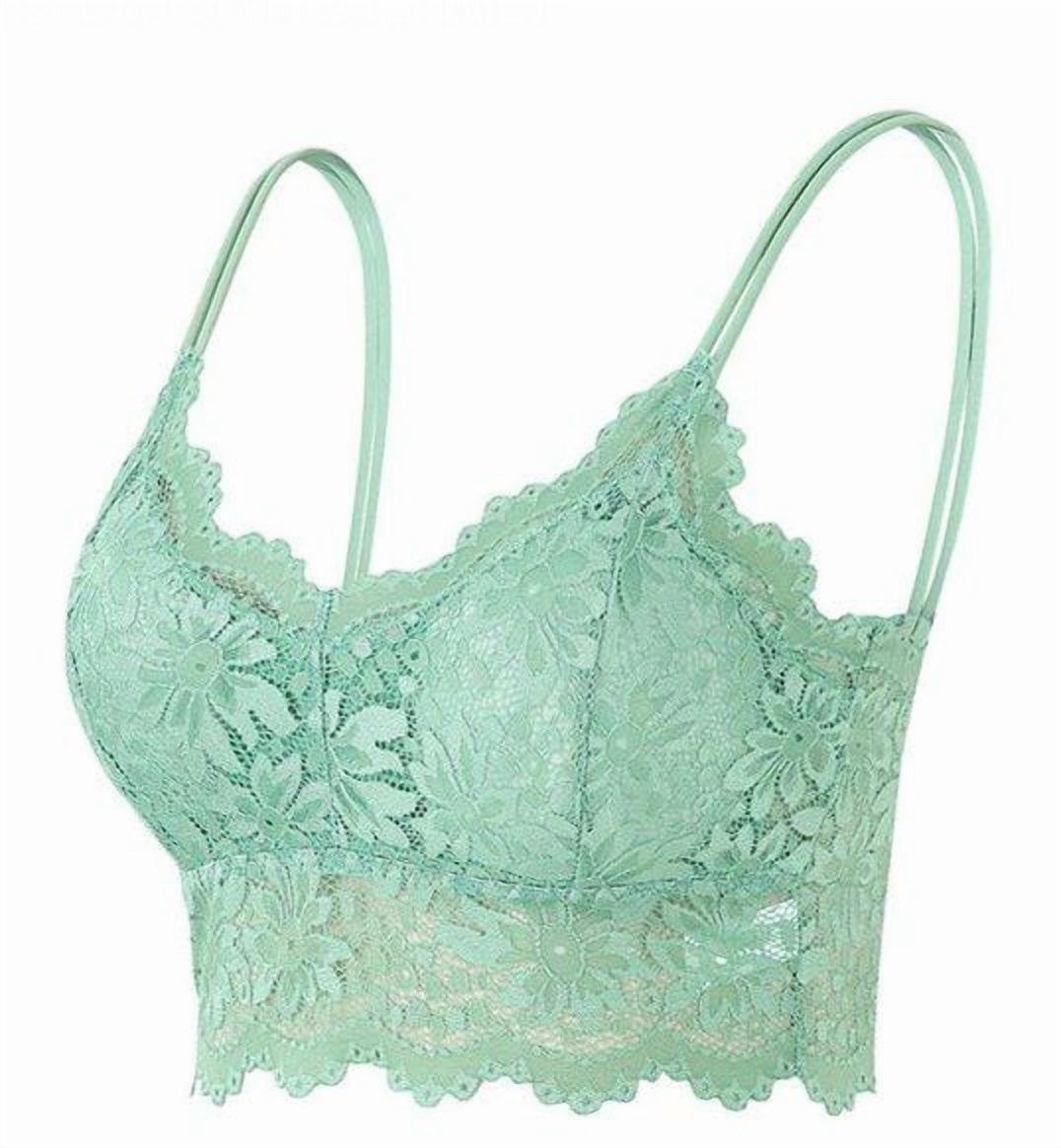 Bra tops women's anti-glare lace beauty back straps wrap chest ...