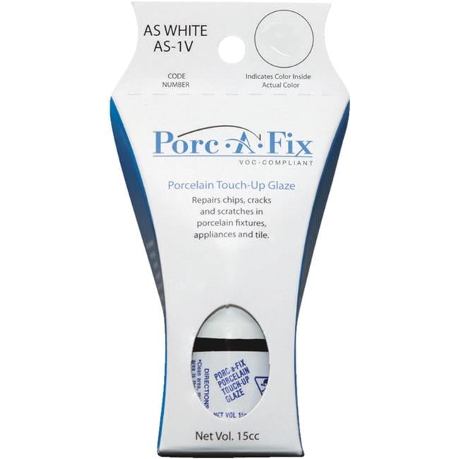 Porc-a-Fix Porcelain Touch Up Repair Paint, AS White, Chips, Cracks ...