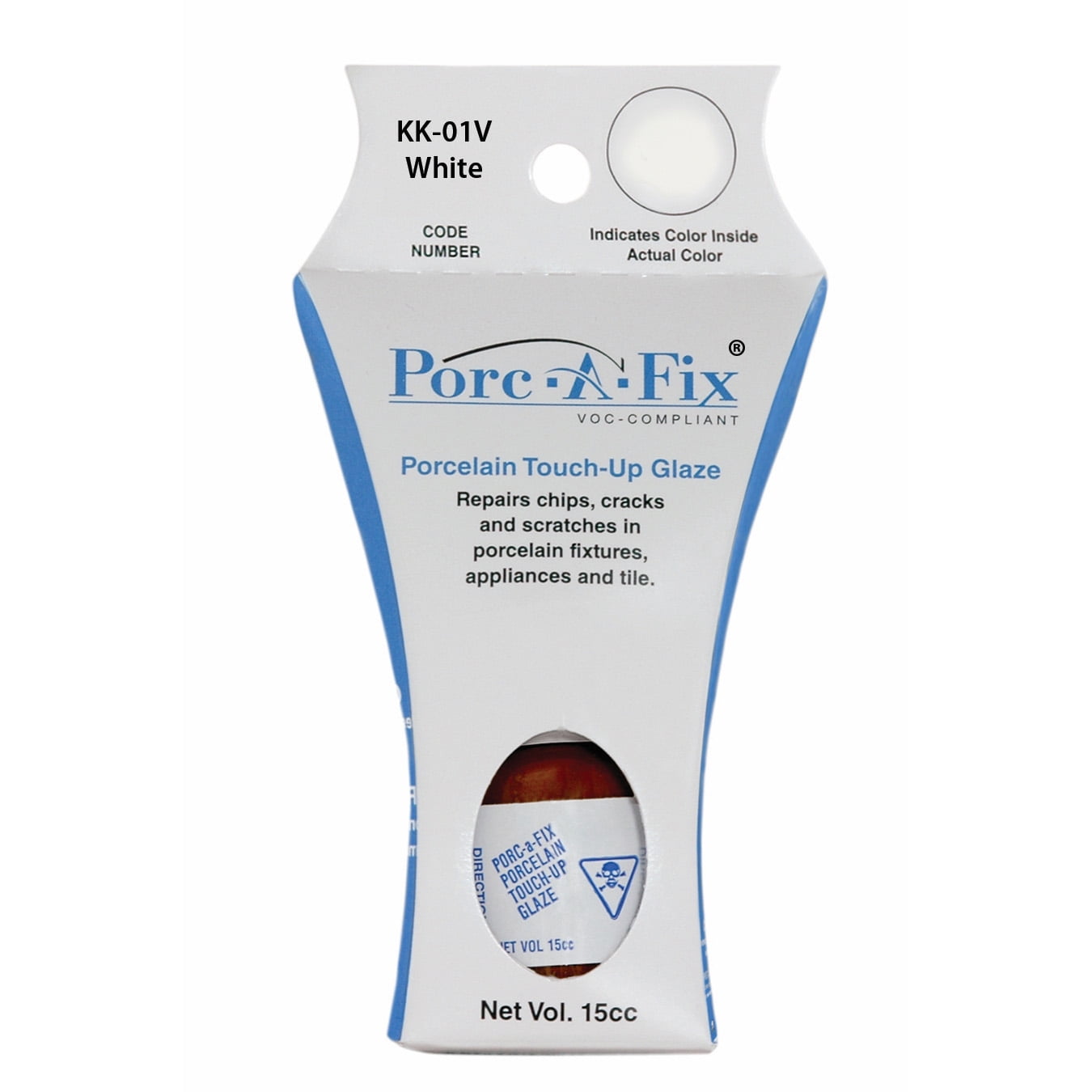 Porc-A-Fix Porcelain Touch-Up Repair Glaze Kit for Kohler - White VOC ...