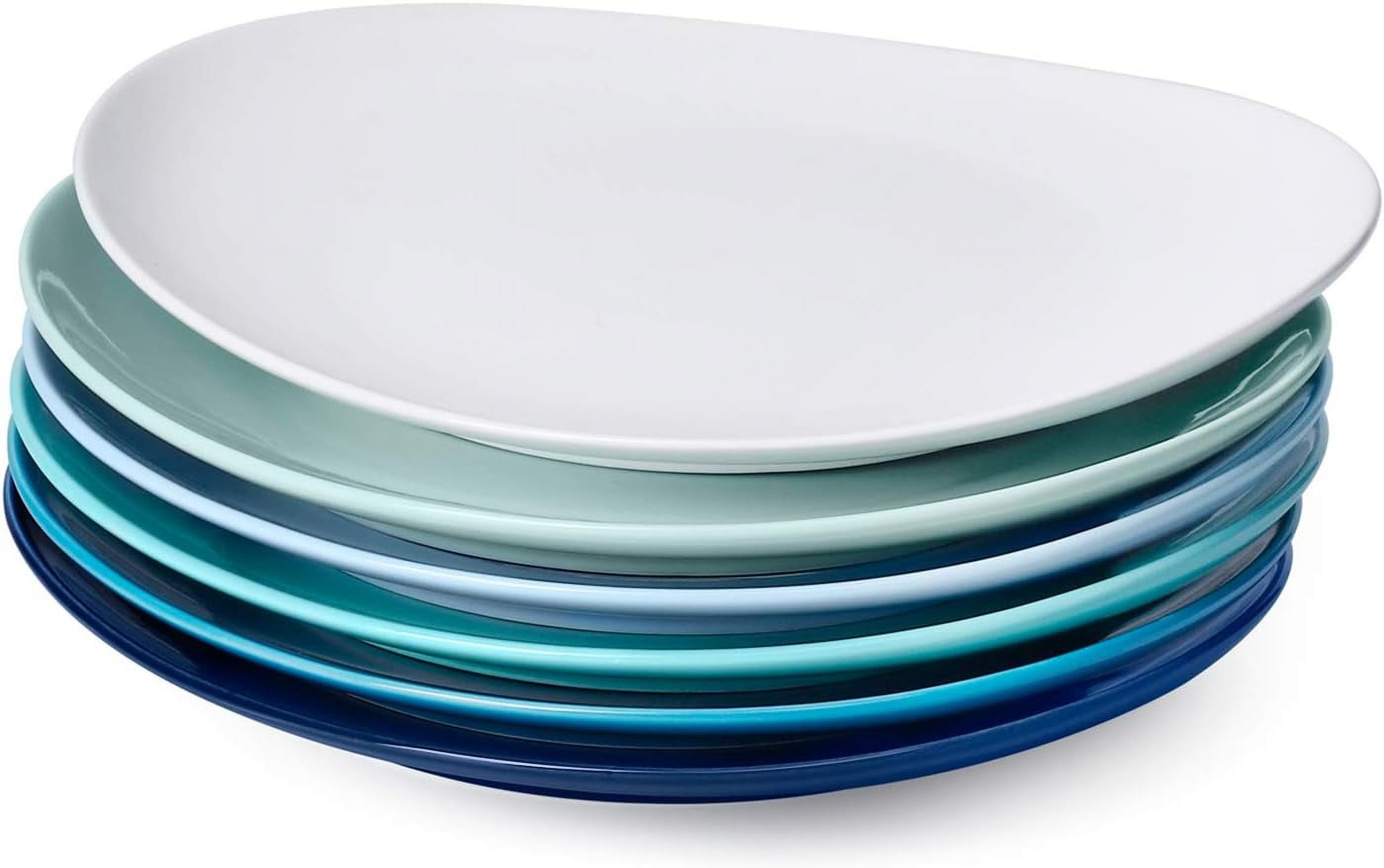 Porcelain 11 Inch Dinner Plates Set of 6 - White Dinner Plates ...