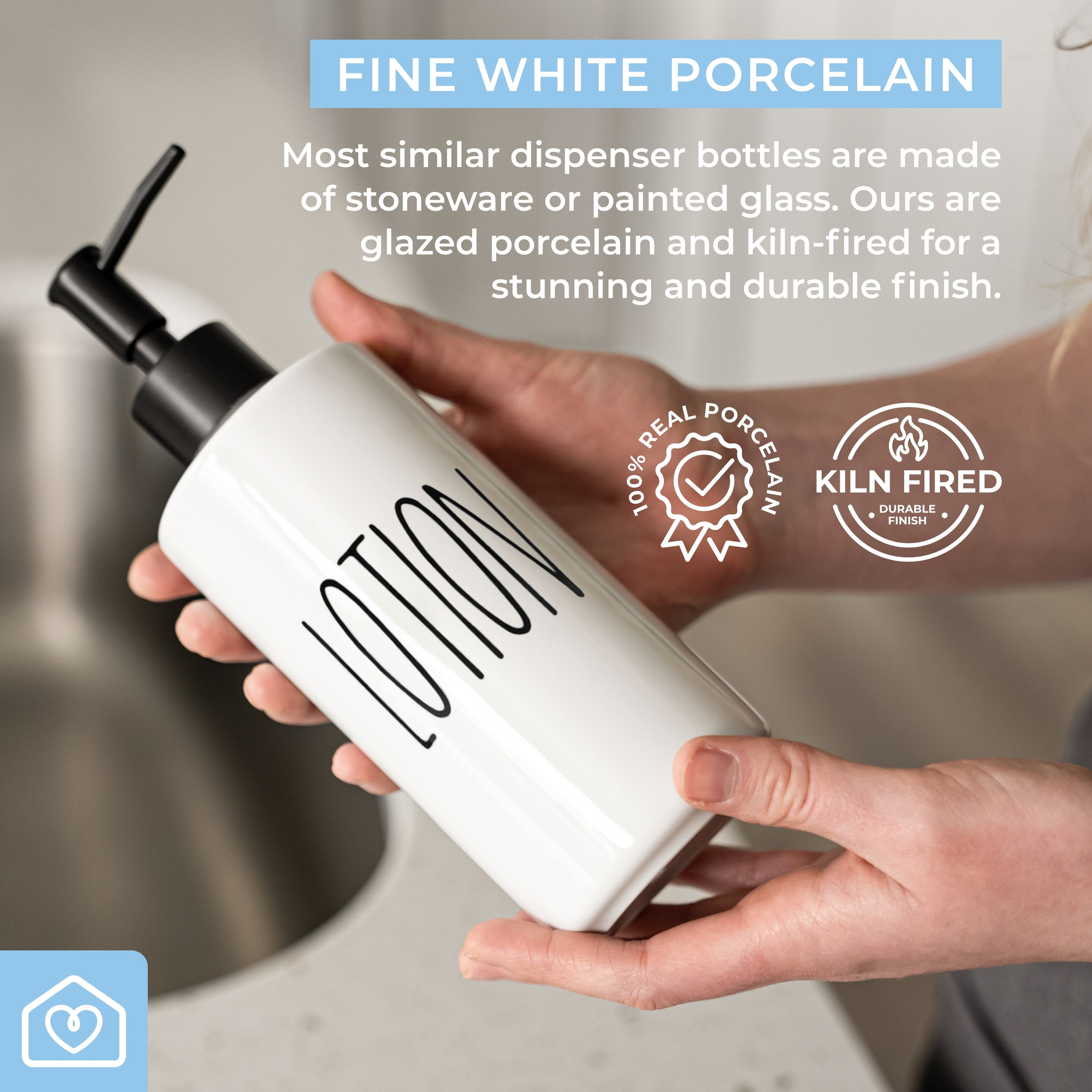 Porcelain 16oz Mix & Match Dispenser Bottles - Walmart.com