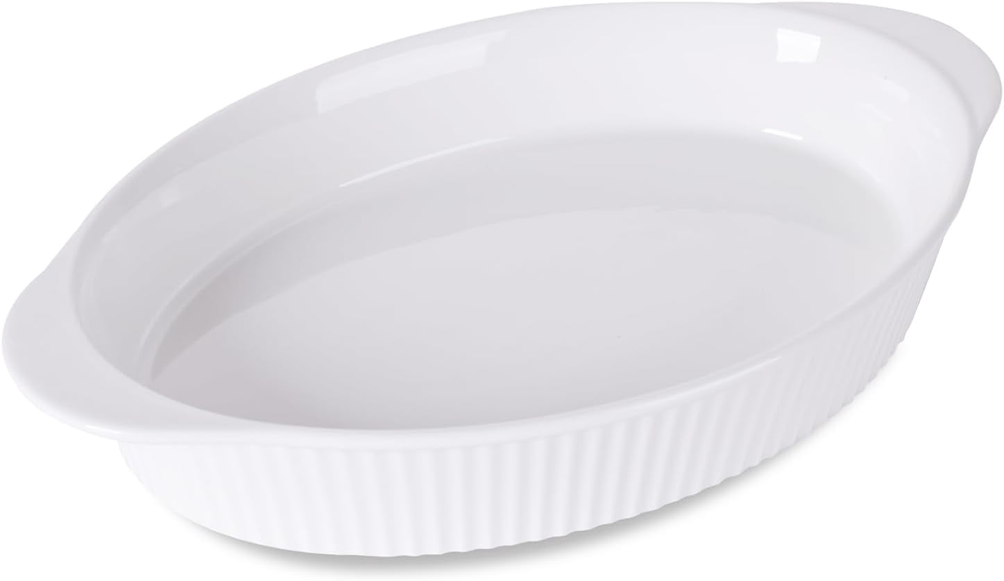 Porcelain 9x13 Large Oval Au Gratin Pans,Baking Dish for Servings ...