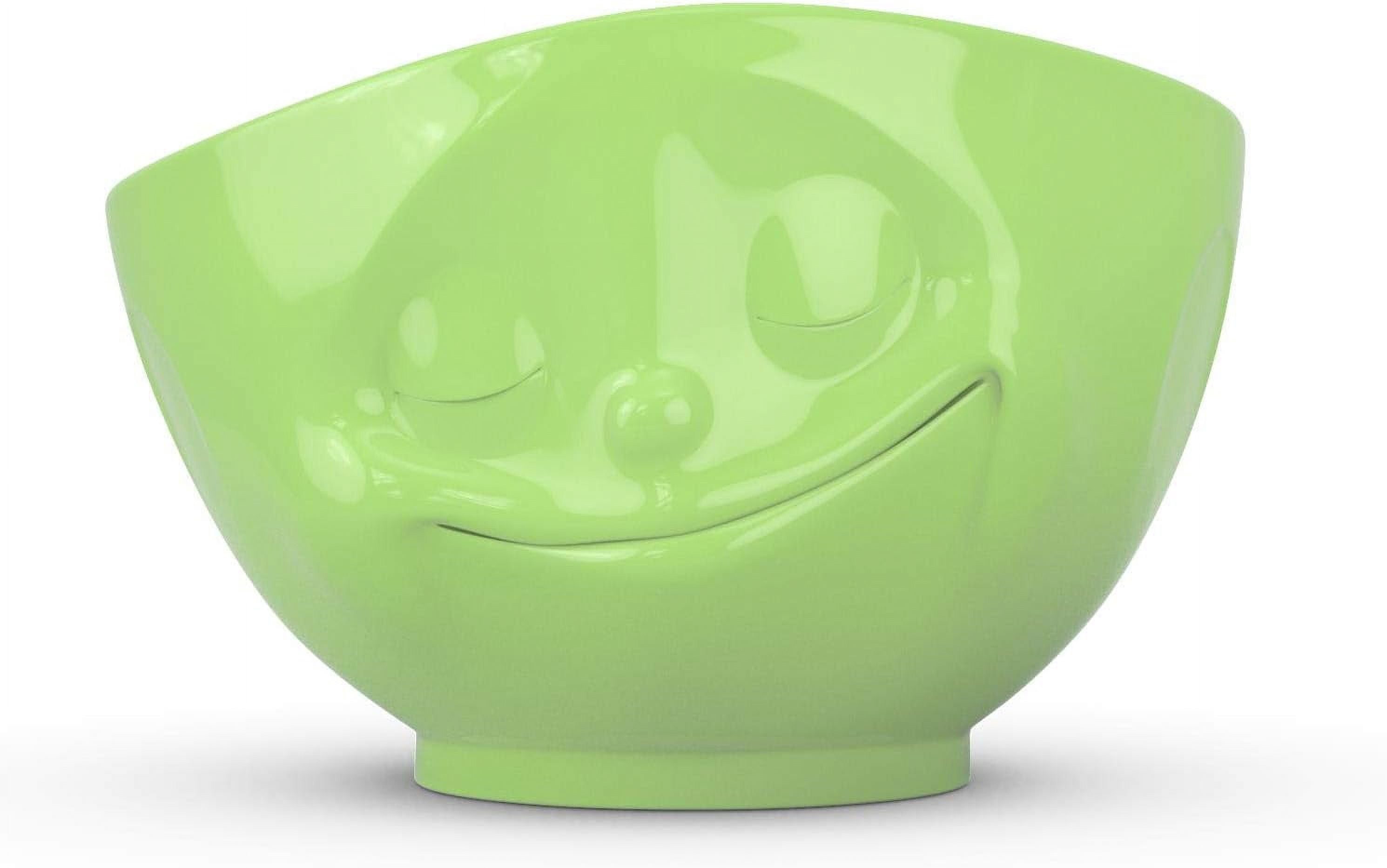 Porcelain Bowl, Happy Face Edition 16 oz. Light Green, (Single Bowl ...