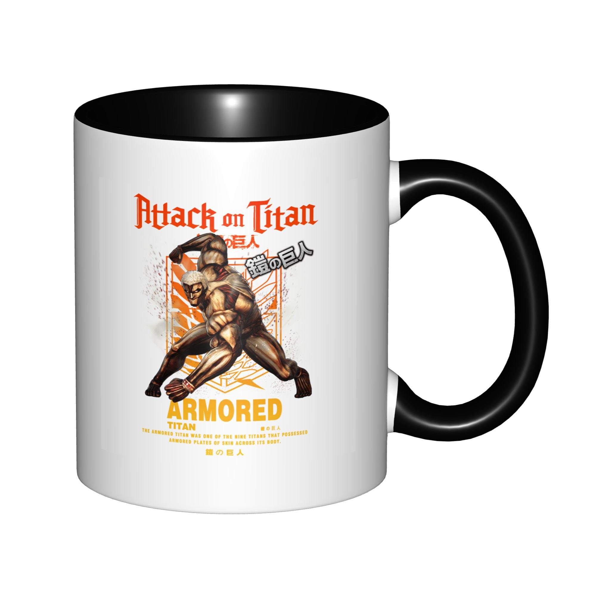 Porcelain Coffee Mug Home Decor Armored Titan Attack on Titan Coffee ...