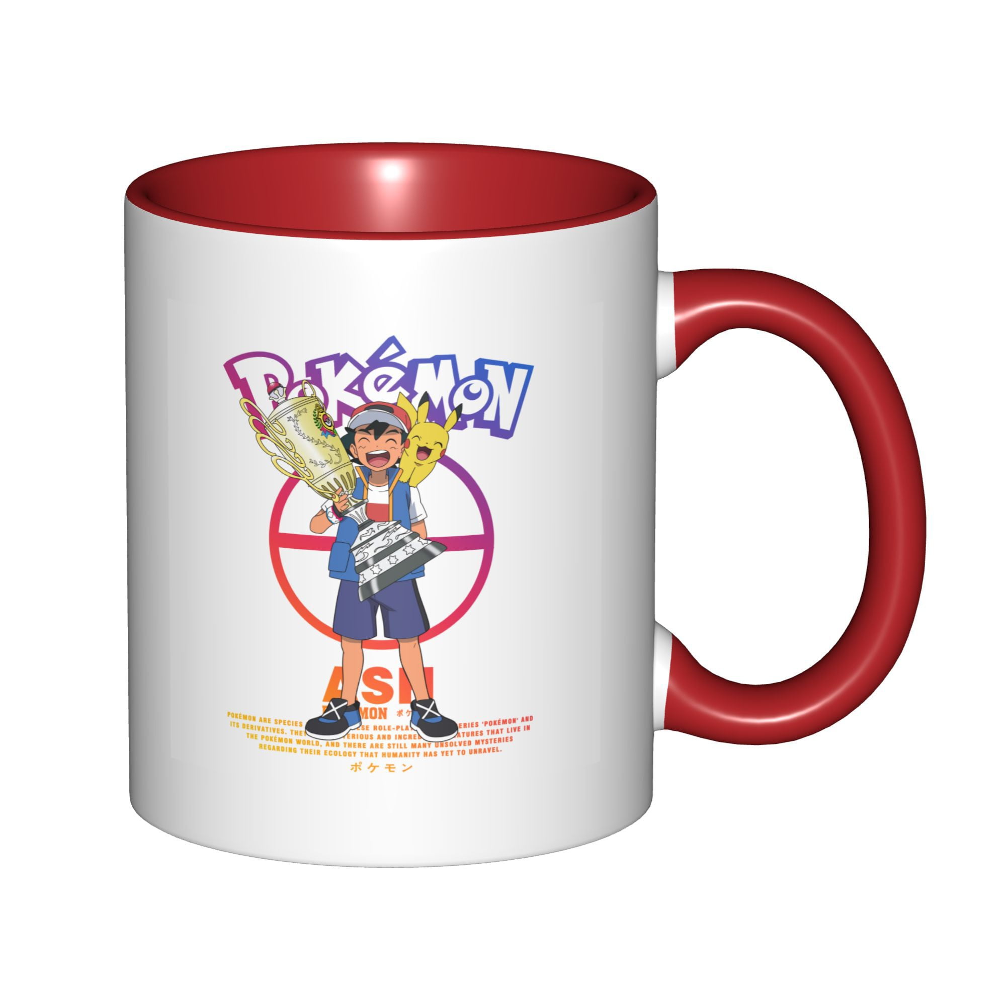 Porcelain Coffee Mug Home Decor Ash and pikachu Coffee Cup for Tea ...