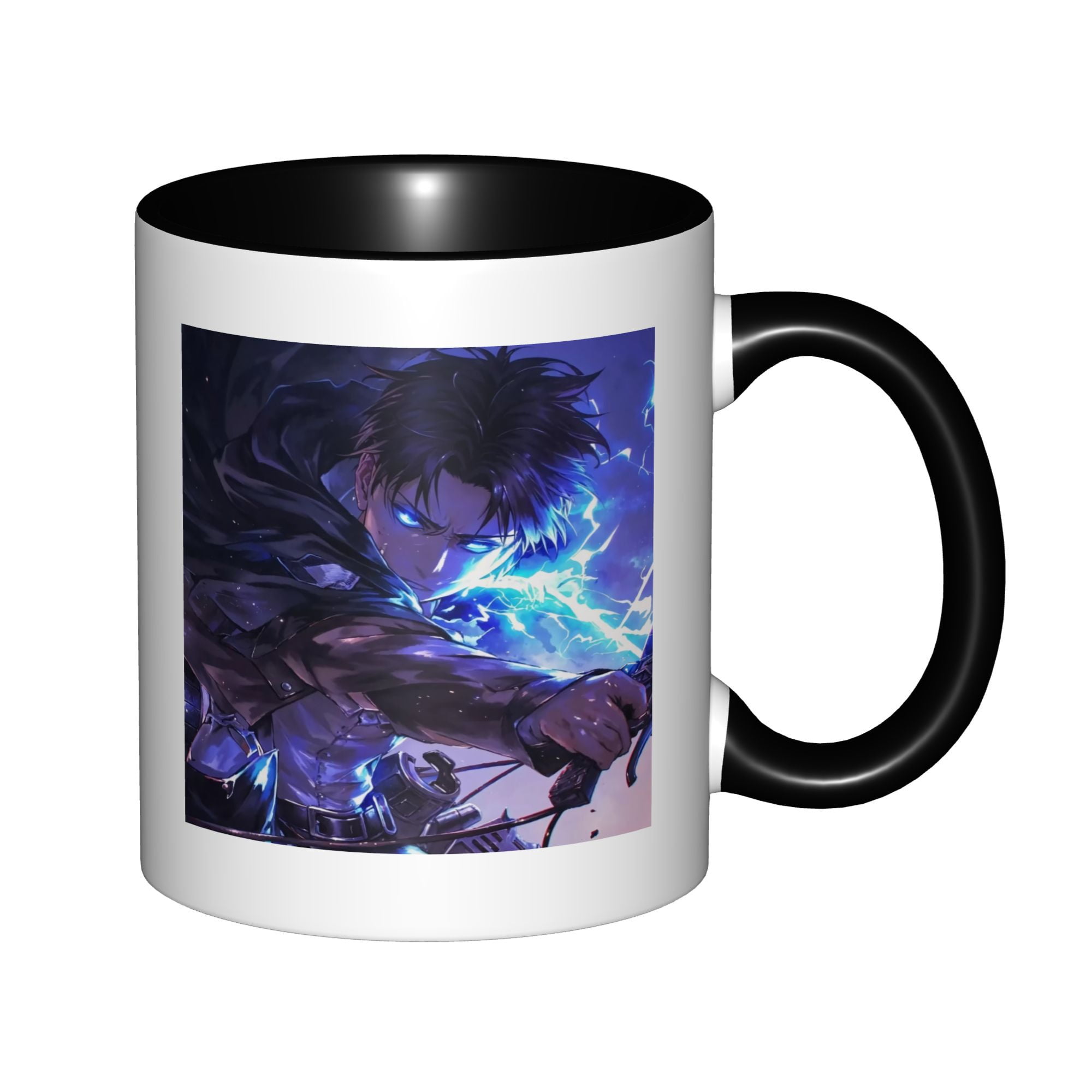 Porcelain Coffee Mug Home Decor Attack On Titan Levi Ackerman Coffee ...
