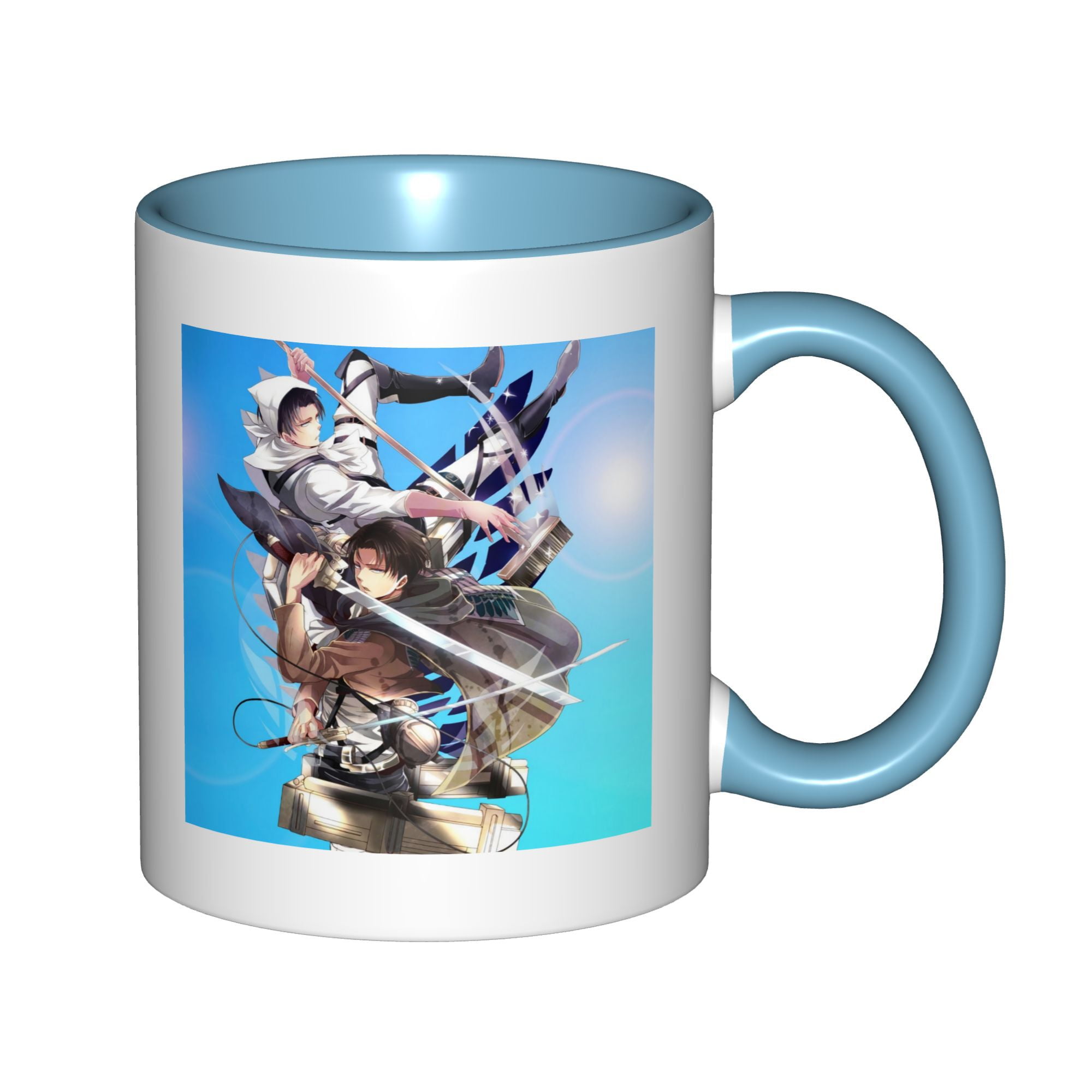 Porcelain Coffee Mug Home Decor Attack On Titan Levi Ackerman Coffee ...