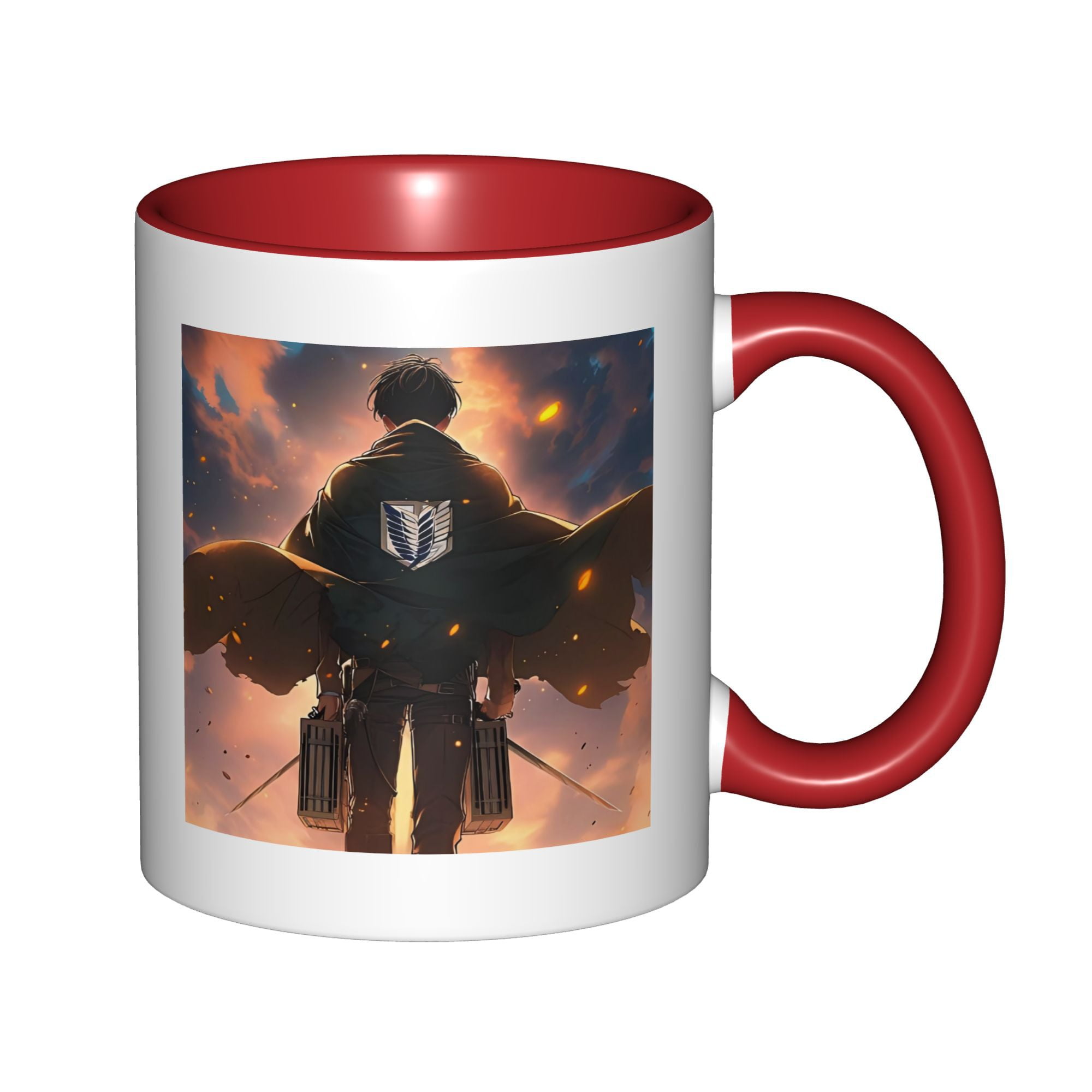 Porcelain Coffee Mug Home Decor Attack On Titan Levi Ackerman Coffee ...