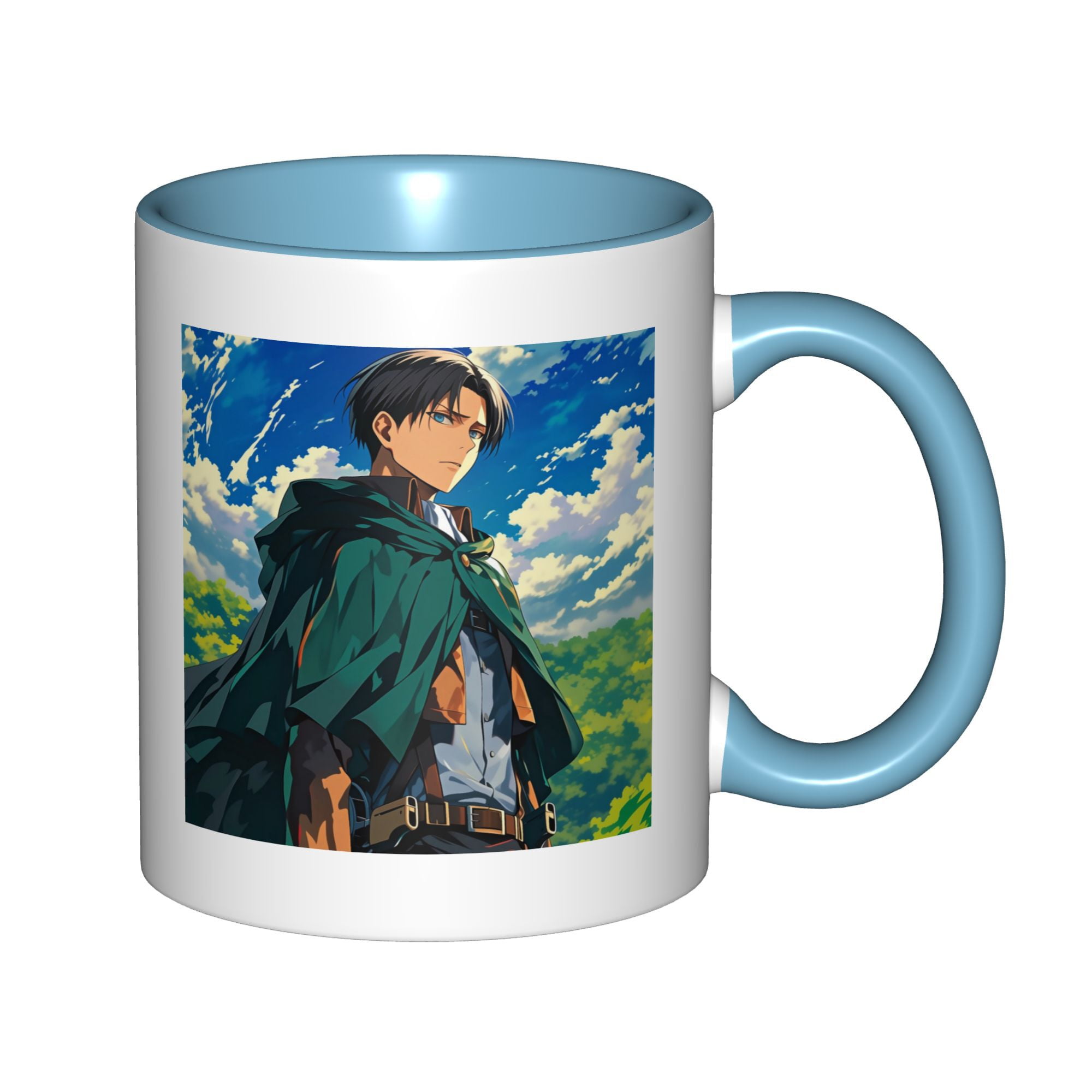 Porcelain Coffee Mug Home Decor Attack On Titan Levi Ackerman Coffee ...