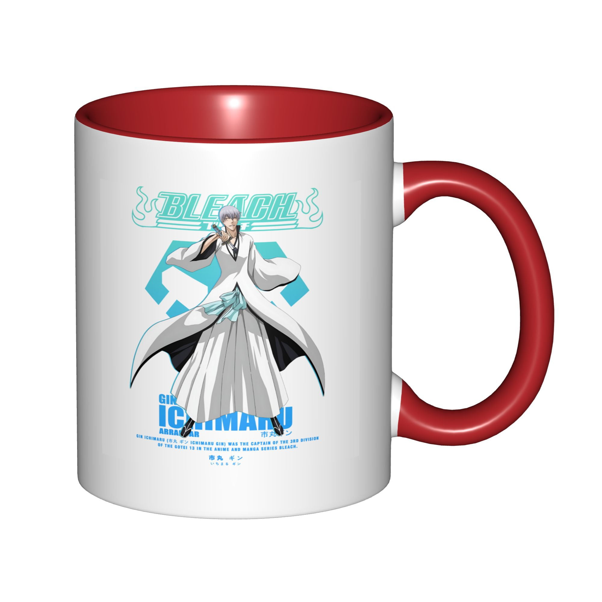 Porcelain Coffee Mug Home Decor Bleach Ichimaru Gin Coffee Cup for Tea Latte Cappuccino Milk ...