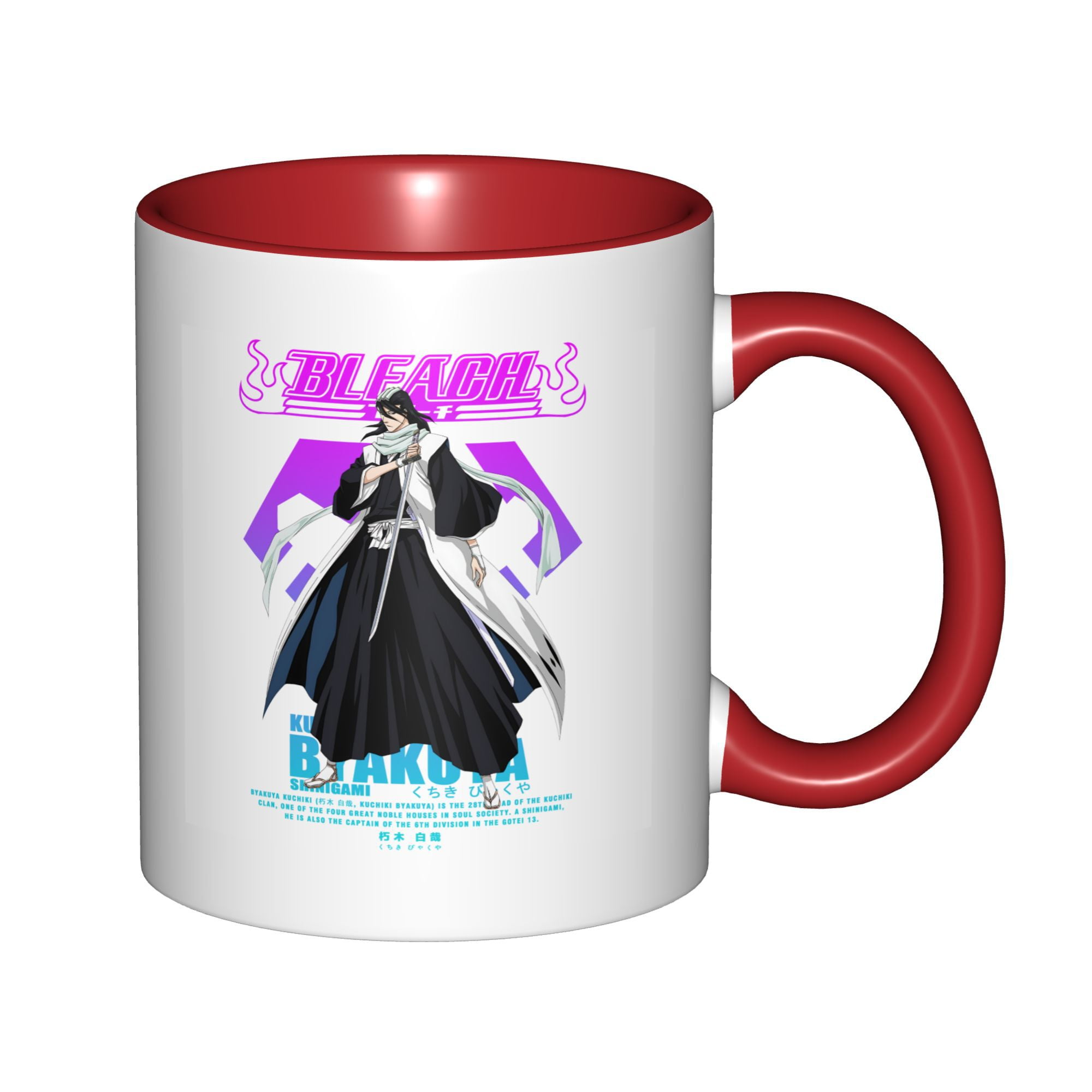 Porcelain Coffee Mug Home Decor Bleach Kuchiki Byakuya Coffee Cup for ...