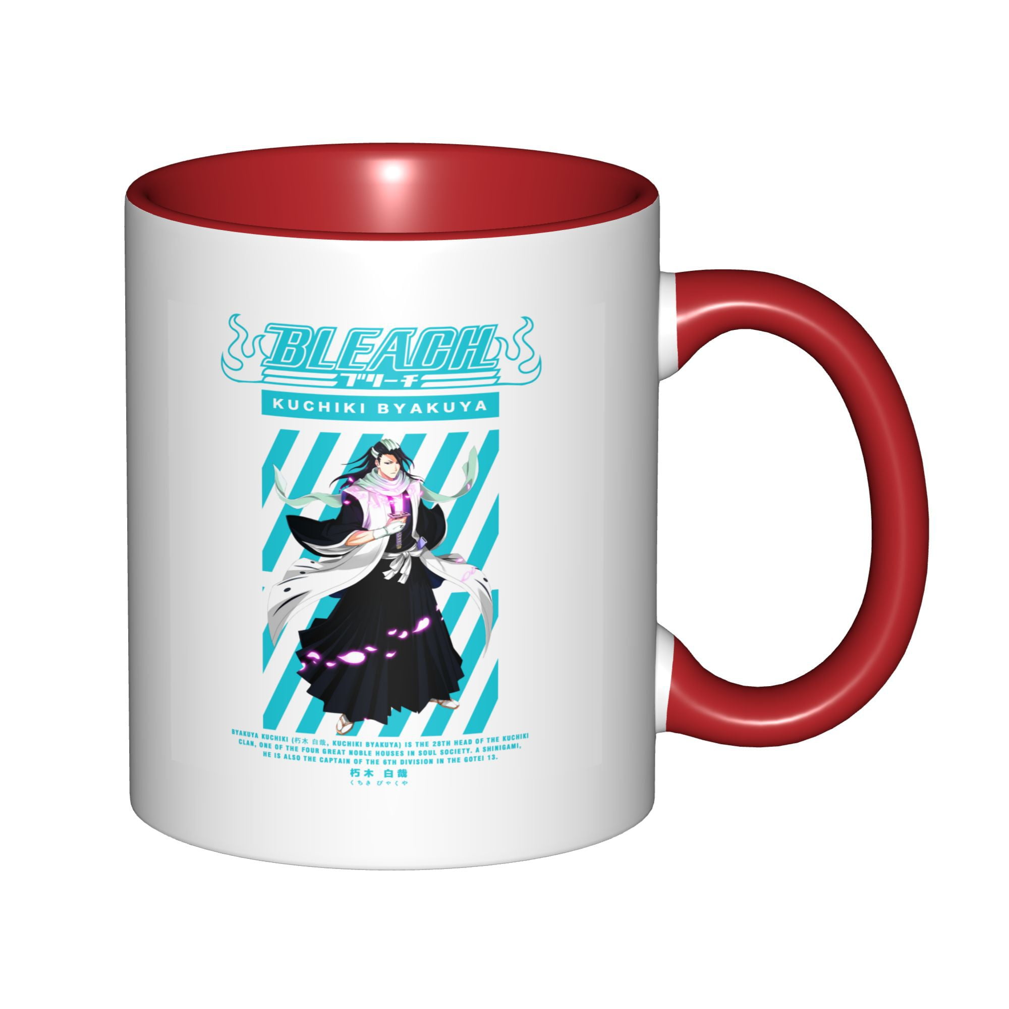 Porcelain Coffee Mug Home Decor Bleach Kuchiki Byakuya Coffee Cup for ...