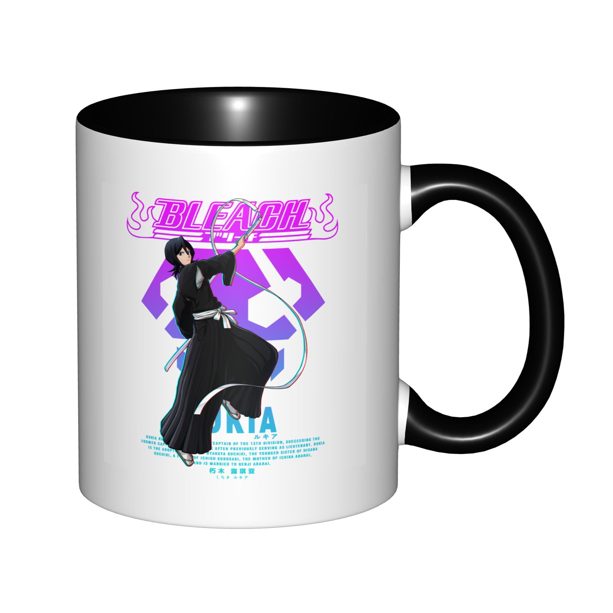Porcelain Coffee Mug Home Decor Bleach Kuchiki Rukia Coffee Cup for Tea ...