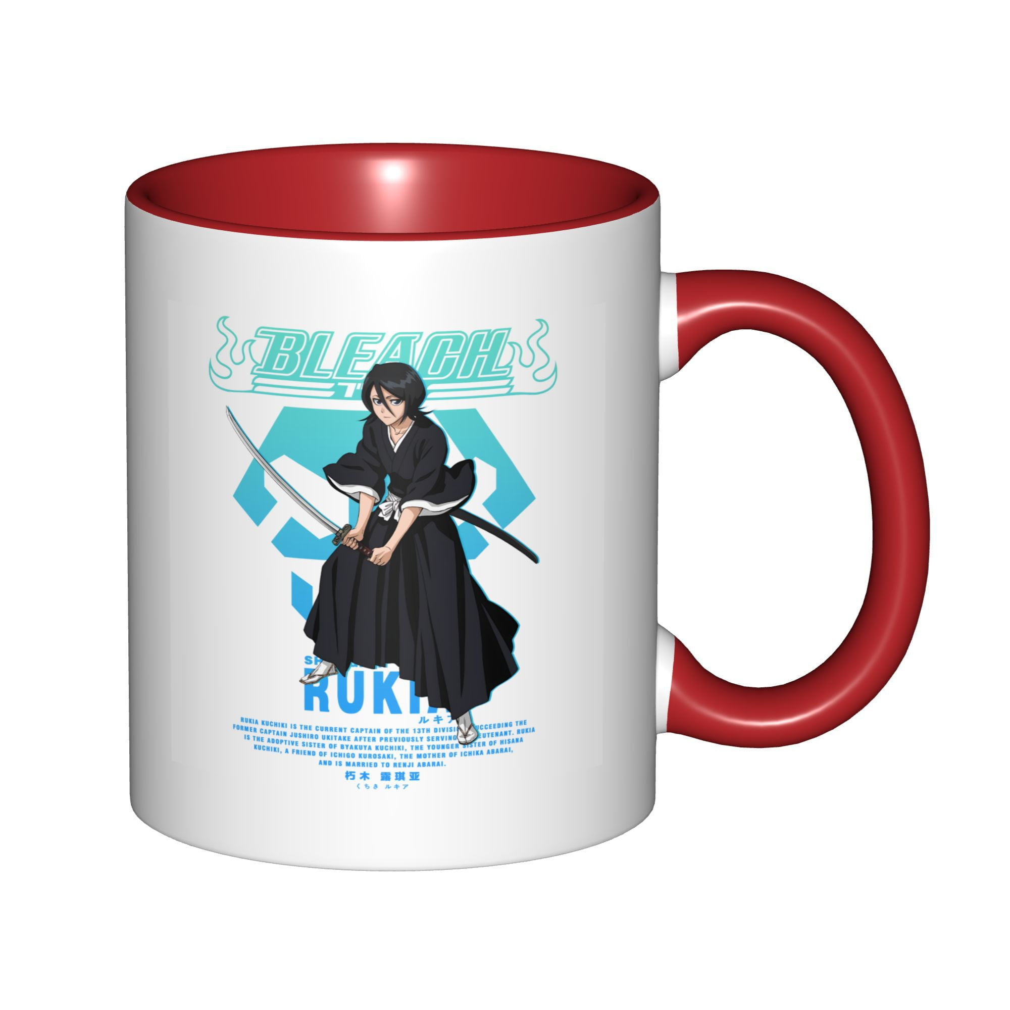 Porcelain Coffee Mug Home Decor Bleach Kuchiki Rukia Coffee Cup for Tea ...