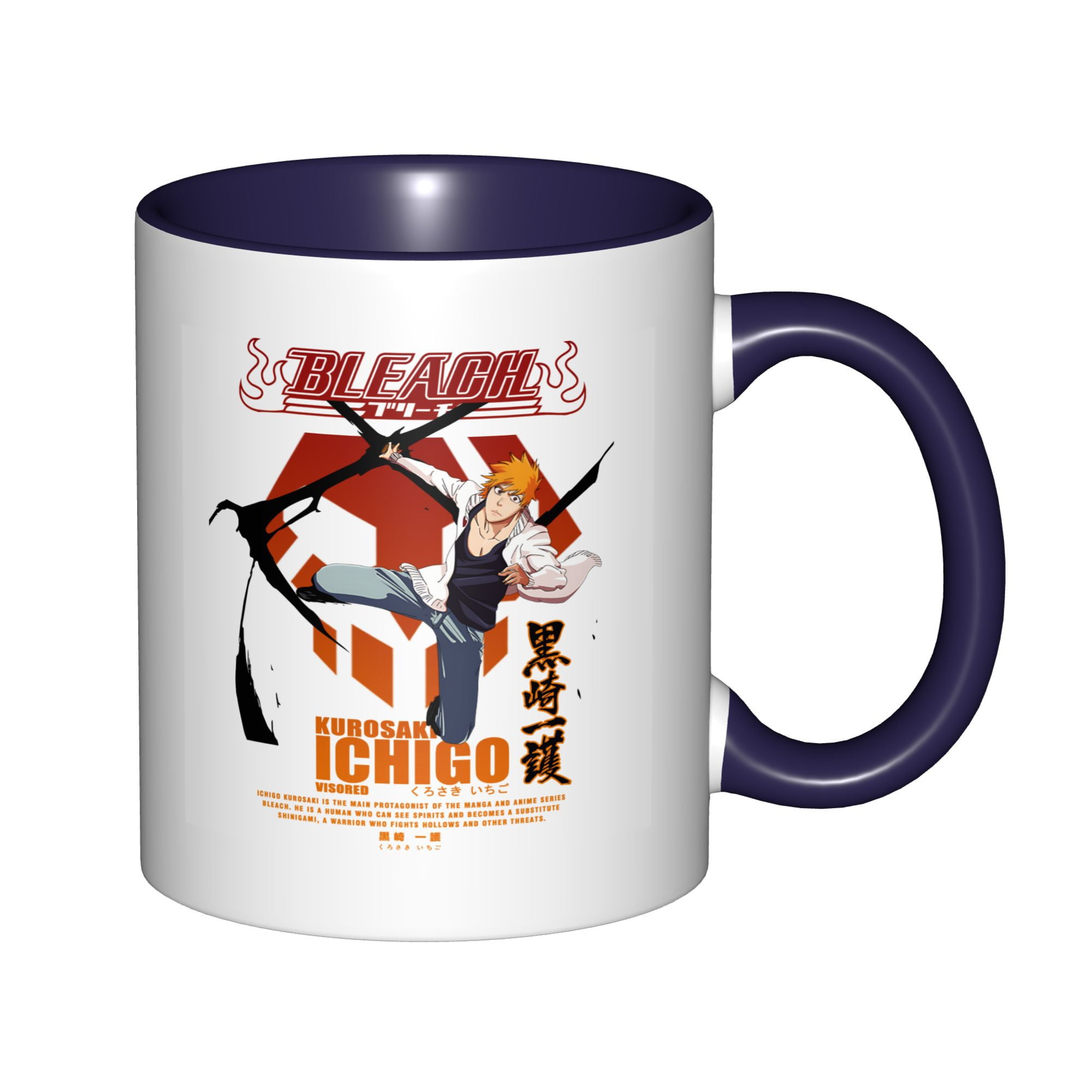 Porcelain Coffee Mug Home Decor Bleach Kurosaki Ichigo Coffee Cup for Tea Latte Cappuccino Milk ...