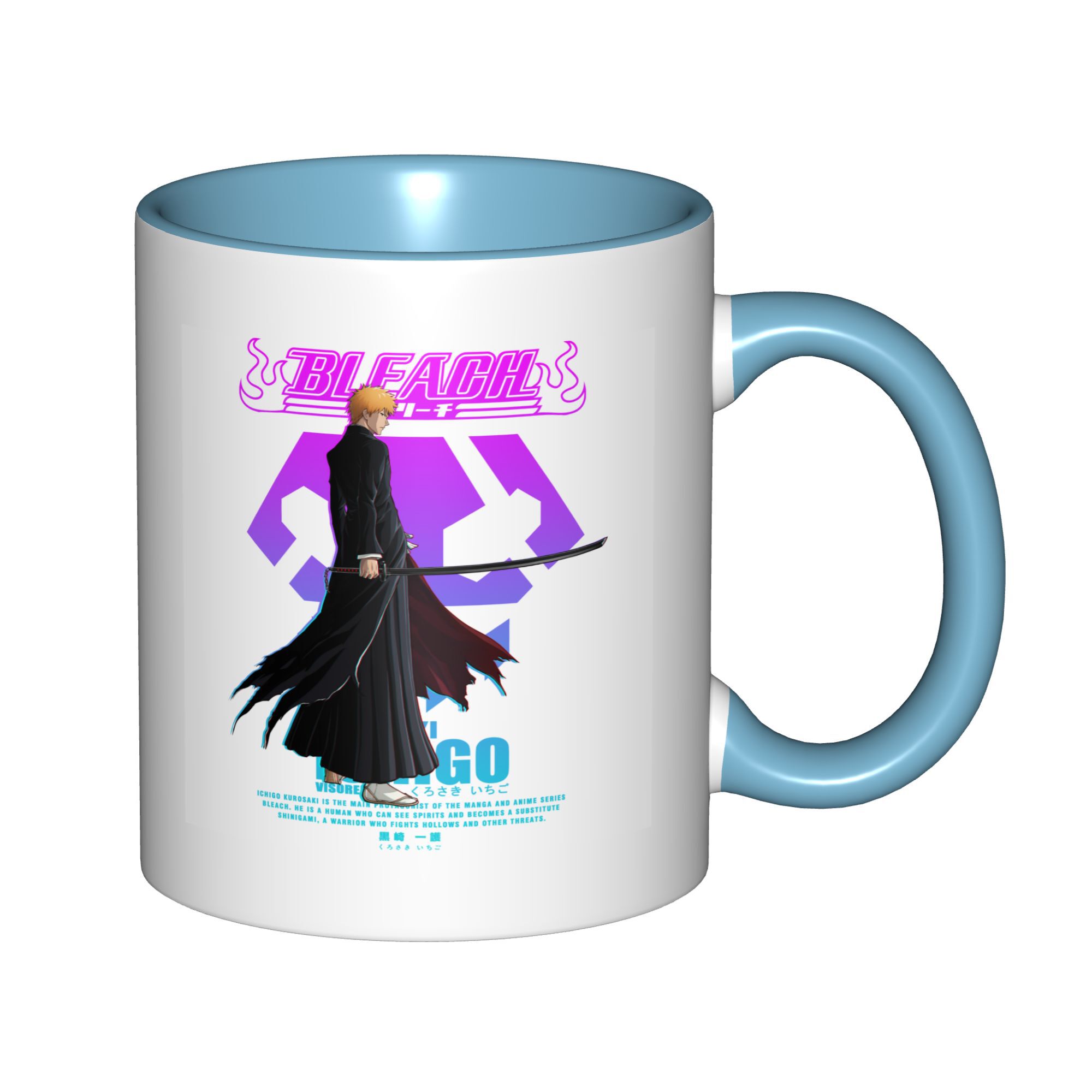 Porcelain Coffee Mug Home Decor Bleach Kurosaki Ichigo Coffee Cup for ...