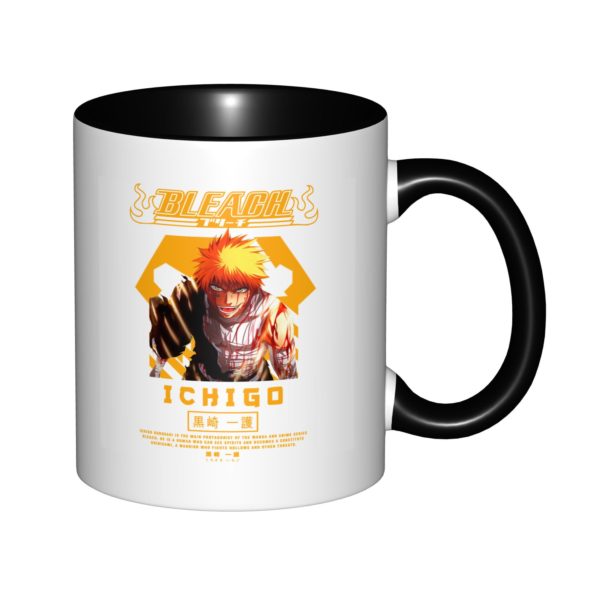 Porcelain Coffee Mug Home Decor Bleach Kurosaki Ichigo Coffee Cup for ...