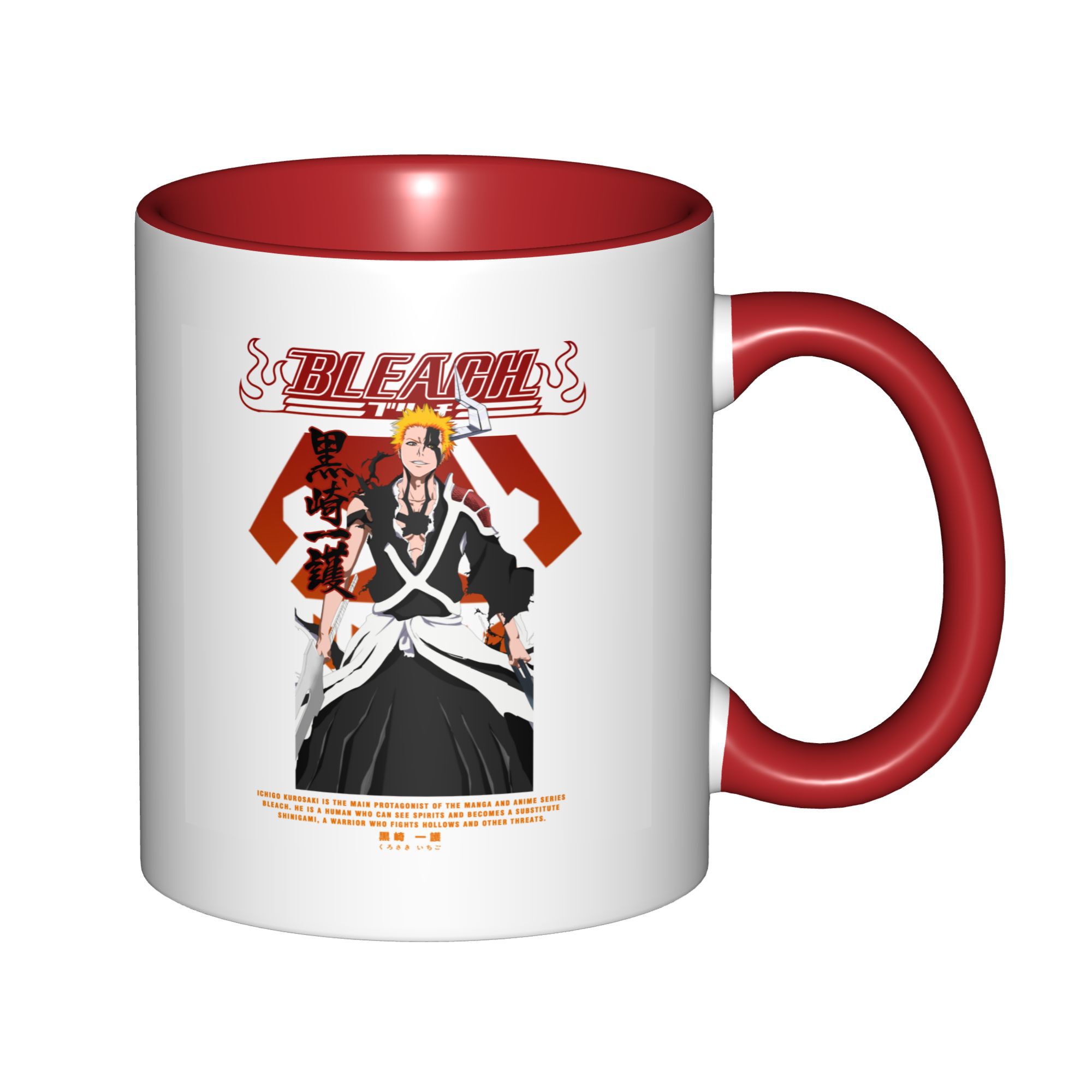 Porcelain Coffee Mug Home Decor Bleach Kurosaki Ichigo Coffee Cup for ...