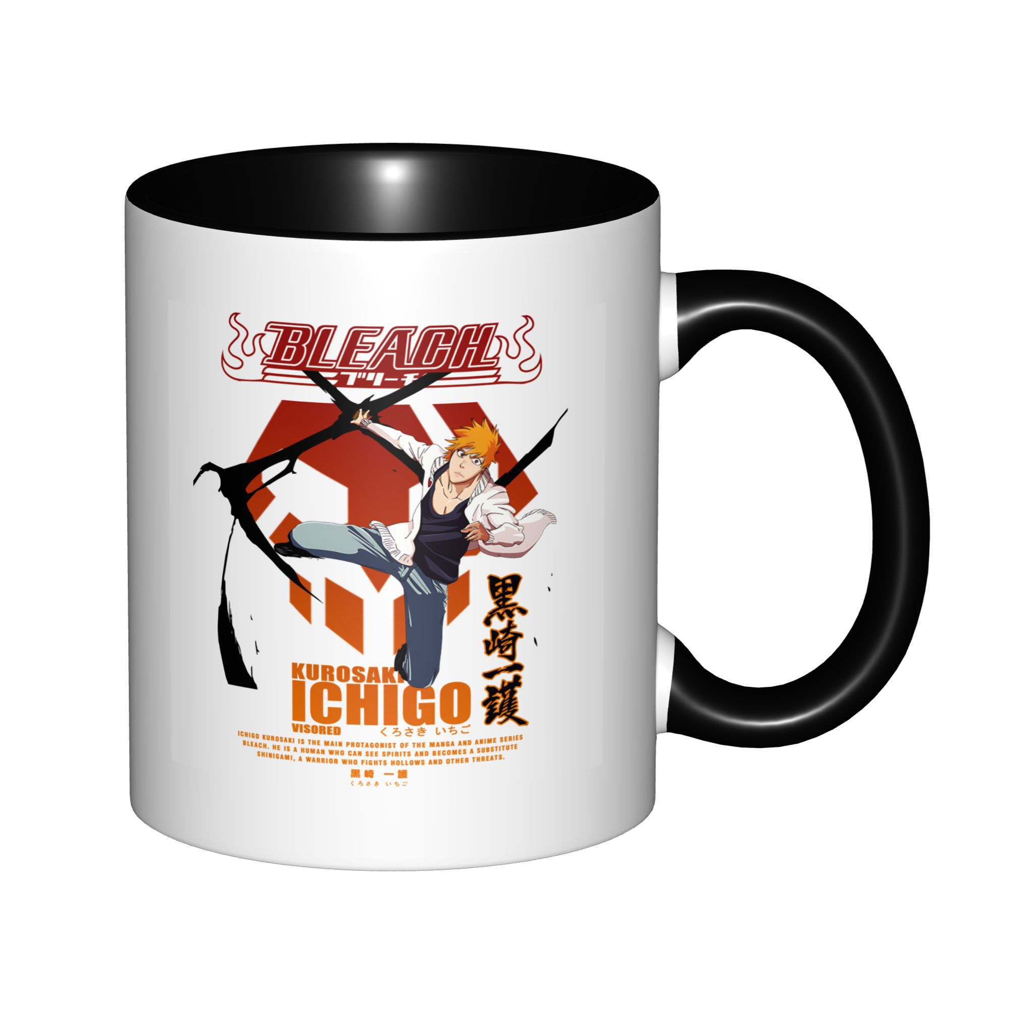 Porcelain Coffee Mug Home Decor Bleach Kurosaki Ichigo Coffee Cup for ...