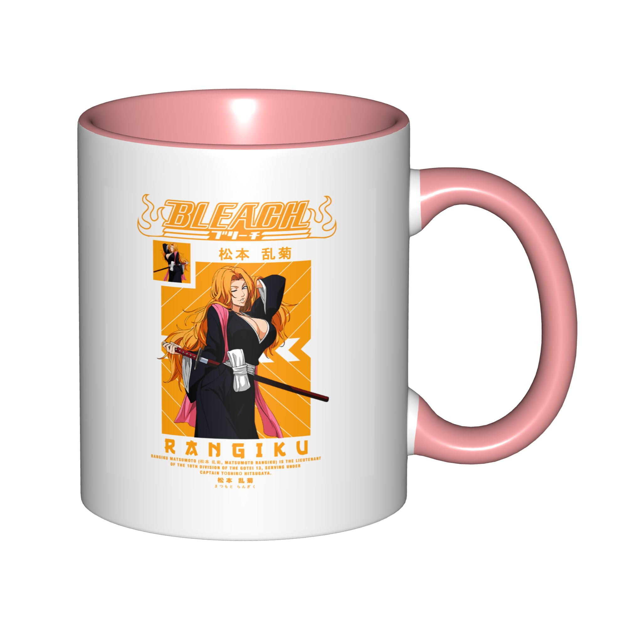 Porcelain Coffee Mug Home Decor Bleach Matsumoto Rangiku Coffee Cup for ...
