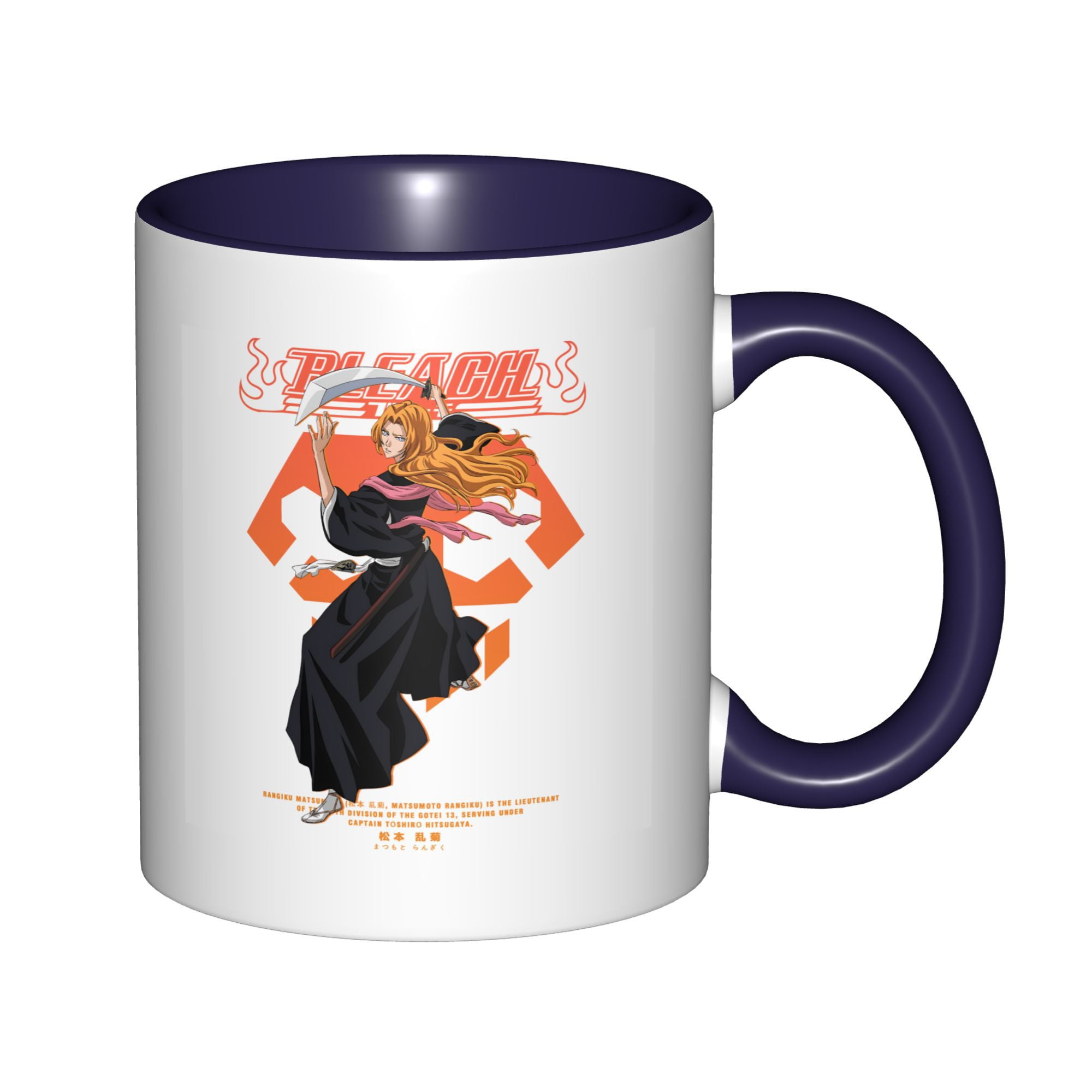 Porcelain Coffee Mug Home Decor Bleach Matsumoto Rangiku Coffee Cup for ...