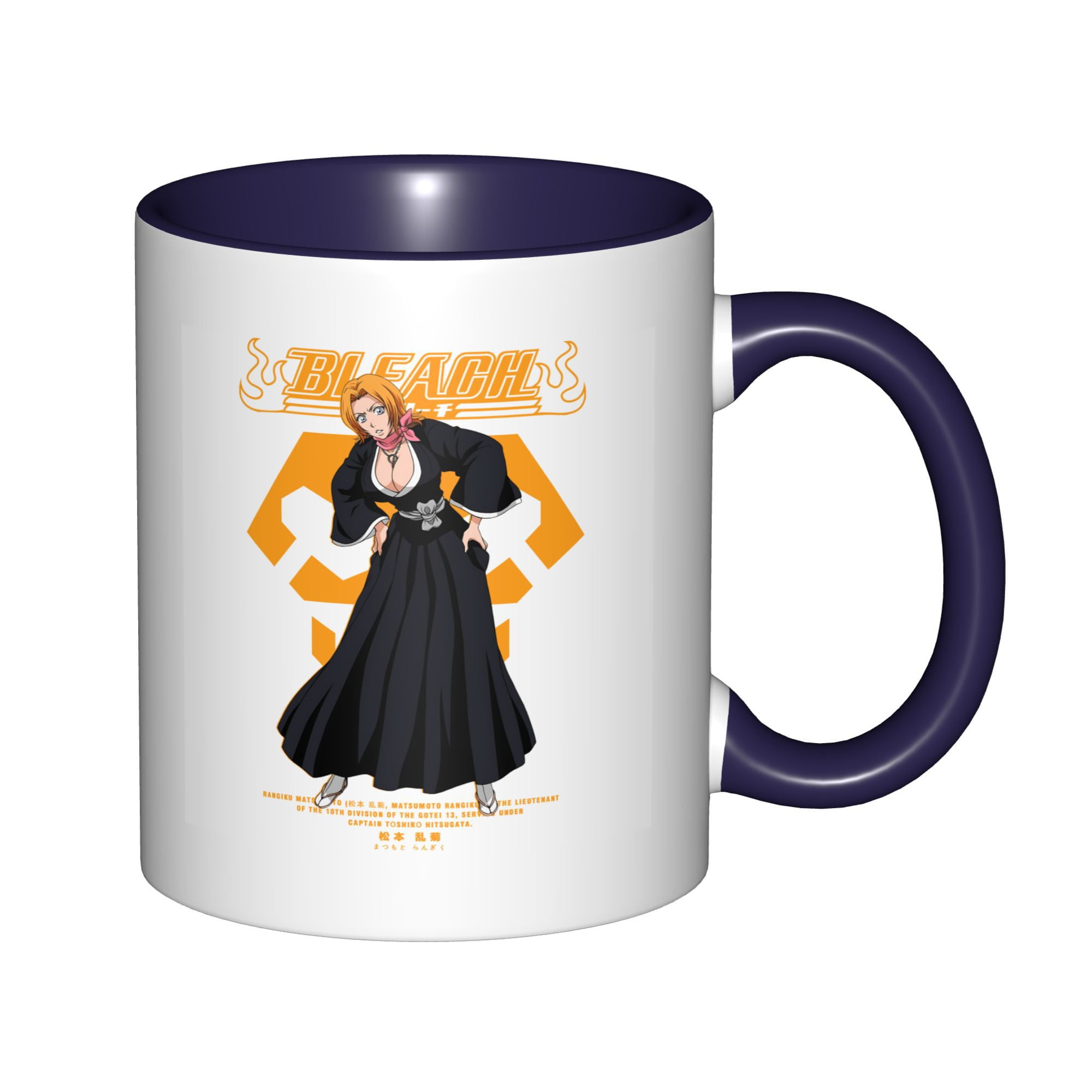 Porcelain Coffee Mug Home Decor Bleach Matsumoto Rangiku Coffee Cup for ...