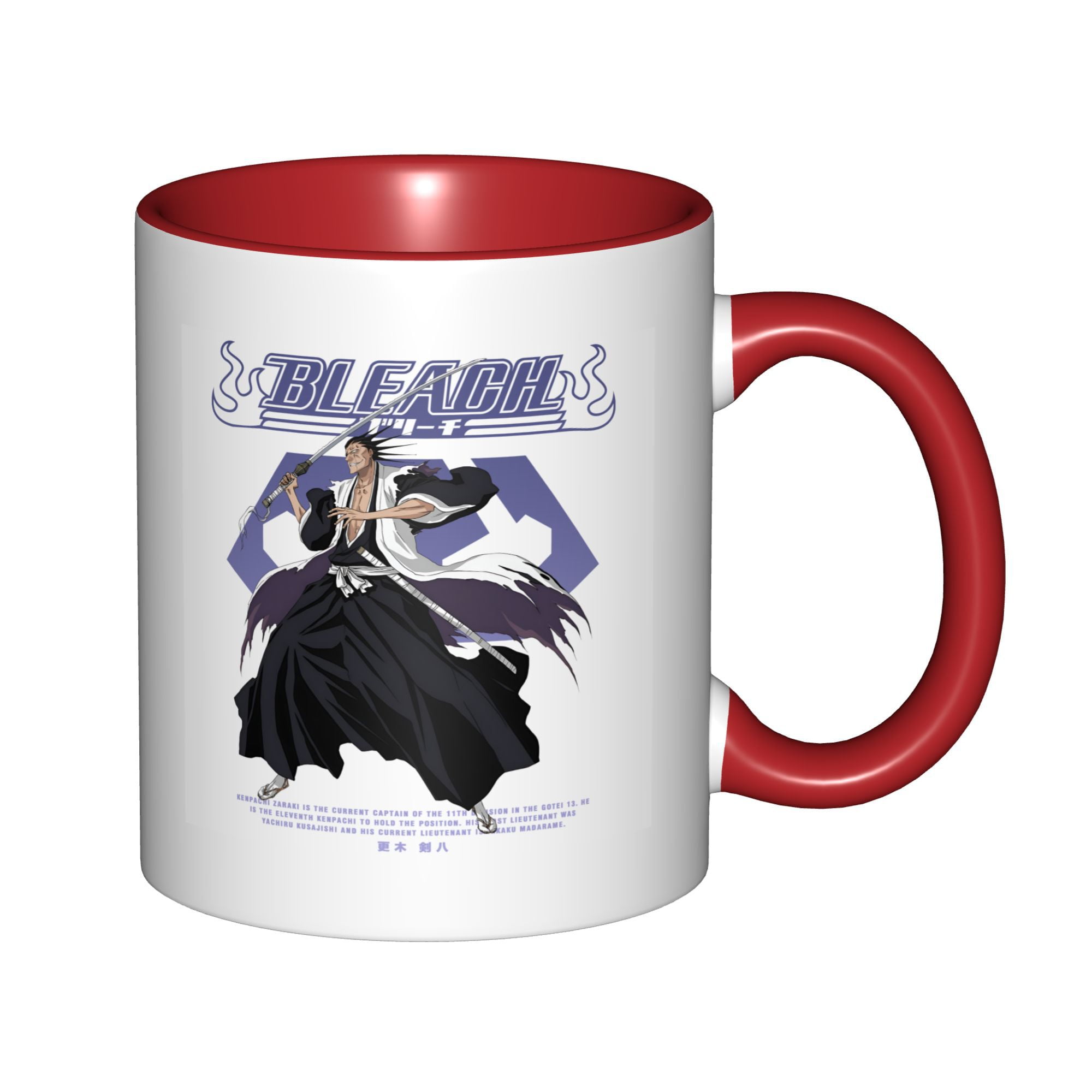 Porcelain Coffee Mug Home Decor Bleach Zaraki Kenpachi Coffee Cup for ...