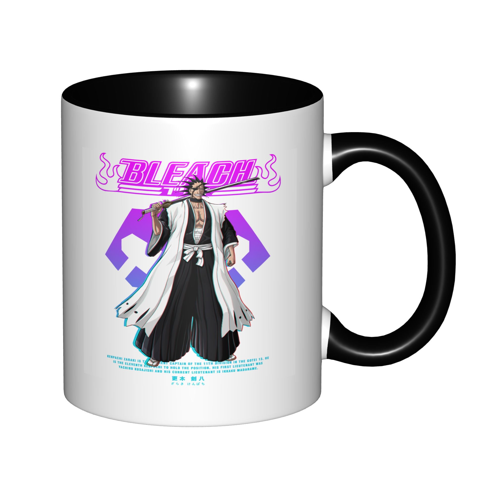 Porcelain Coffee Mug Home Decor Bleach Zaraki Kenpachi Coffee Cup for ...