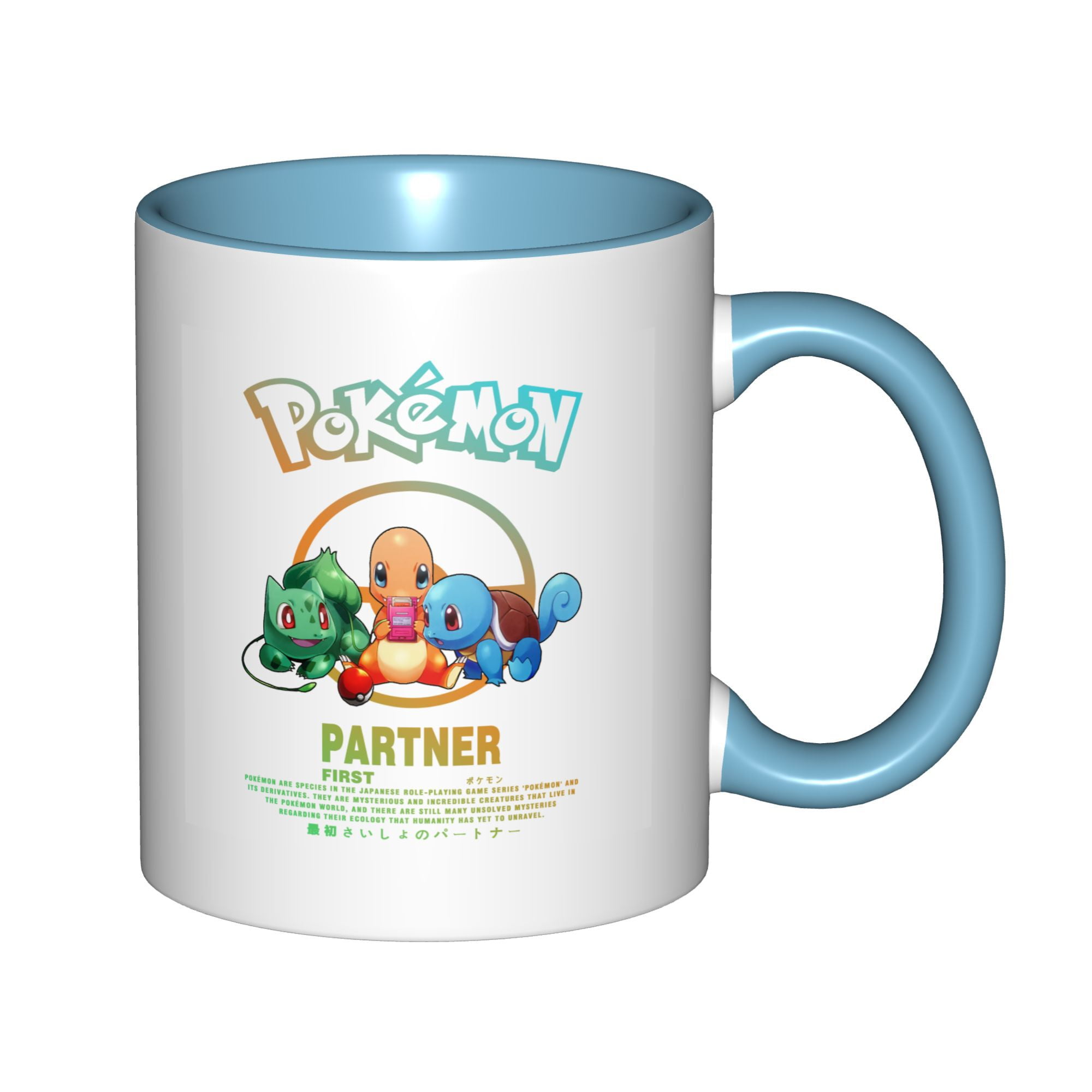 Porcelain Coffee Mug Home Decor Charmander Bulbasaur Squirtle Coffee ...