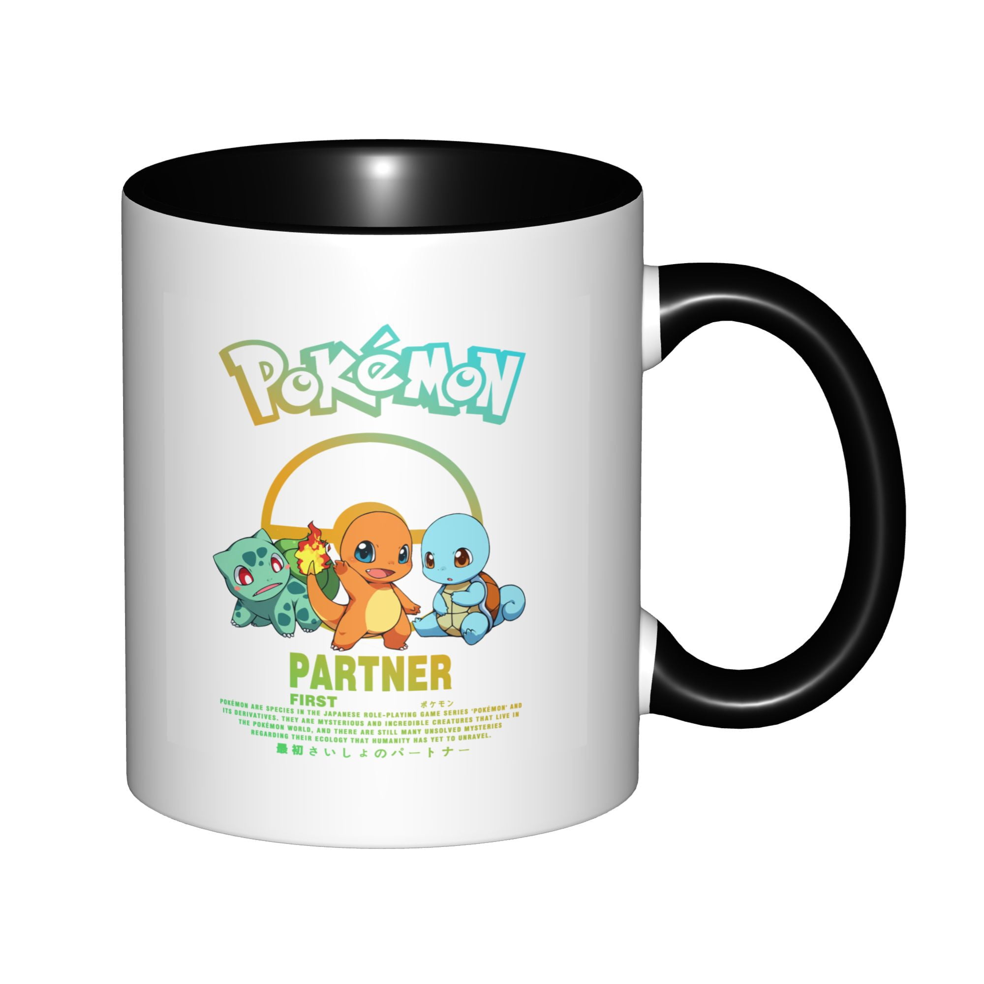 Porcelain Coffee Mug Home Decor Charmander Bulbasaur Squirtle Coffee ...