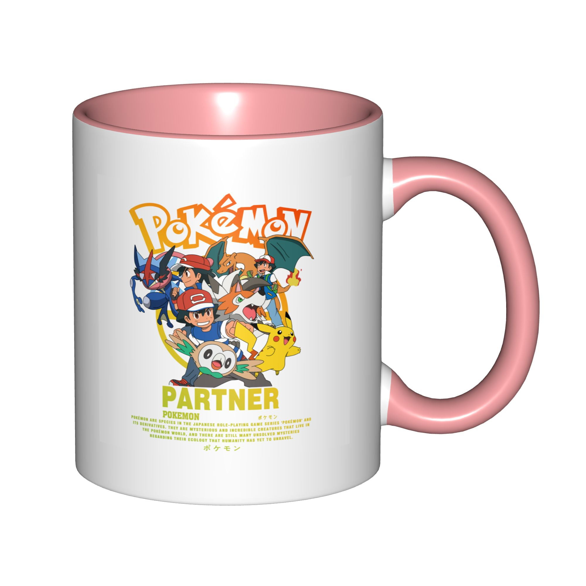 Porcelain Coffee Mug Home Decor Greninja Charizard Ash Rowlet Coffee ...