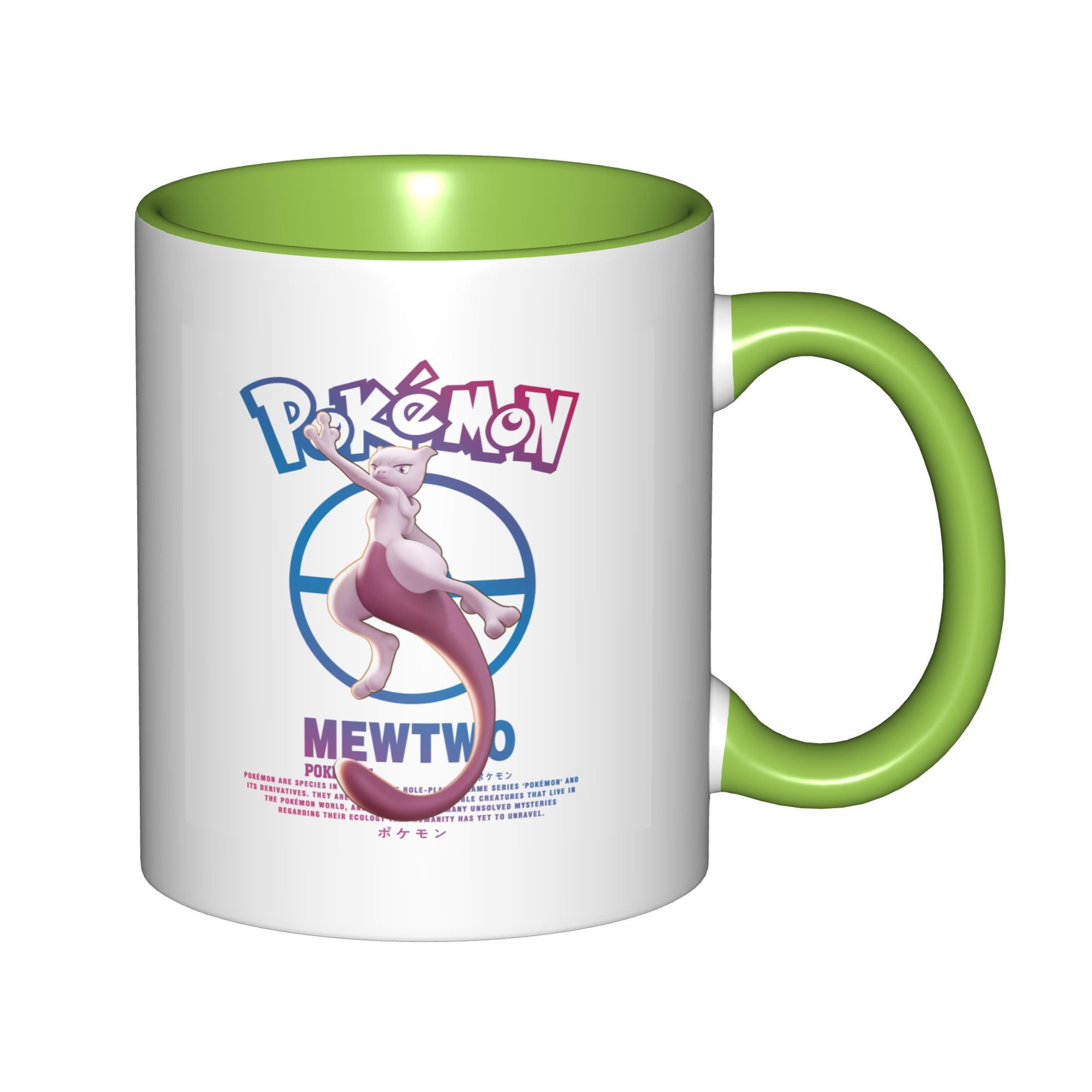 Porcelain Coffee Mug Home Decor Mewtwo Coffee Cup for Tea Latte ...