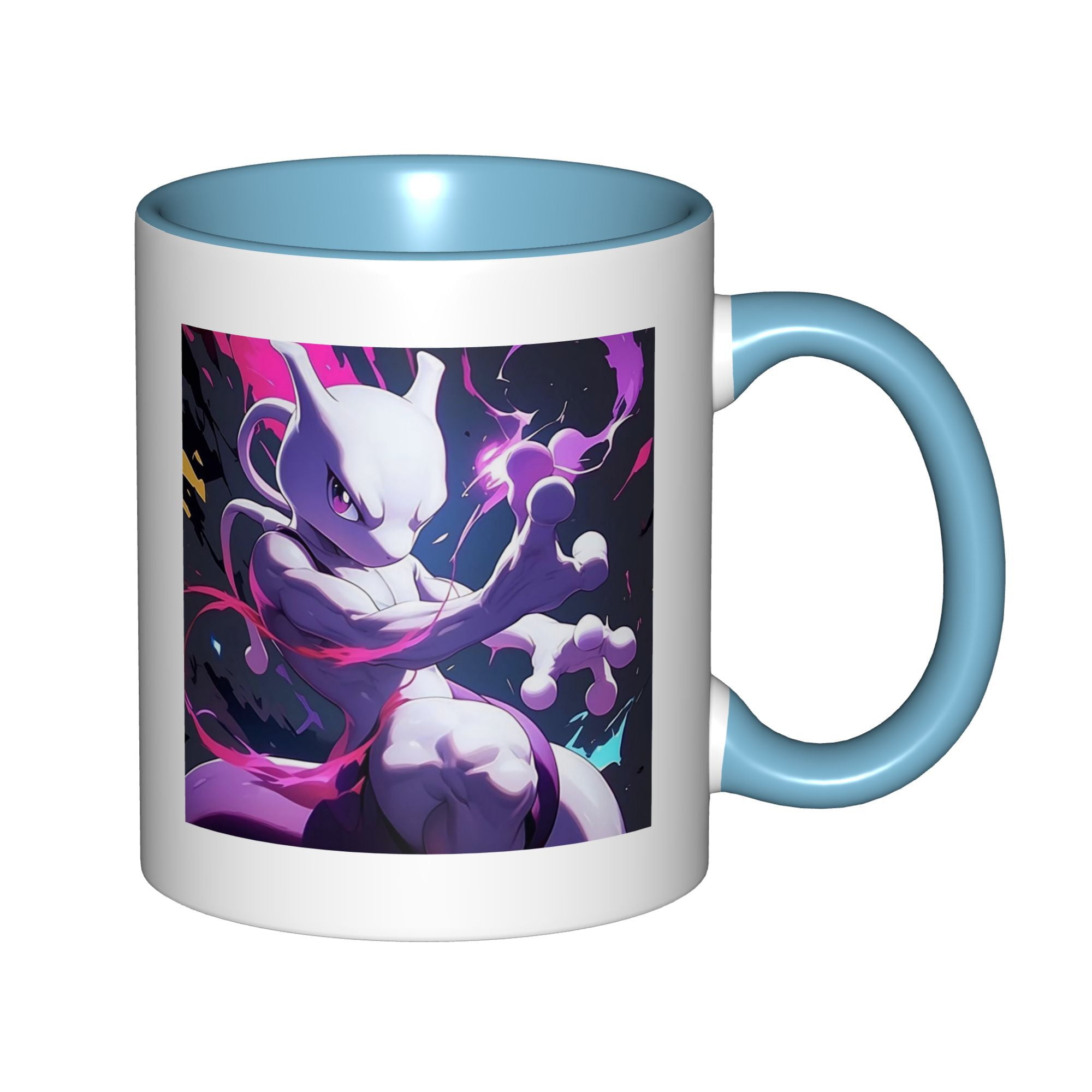 Porcelain Coffee Mug Home Decor Mewtwo Coffee Cup for Tea Latte ...